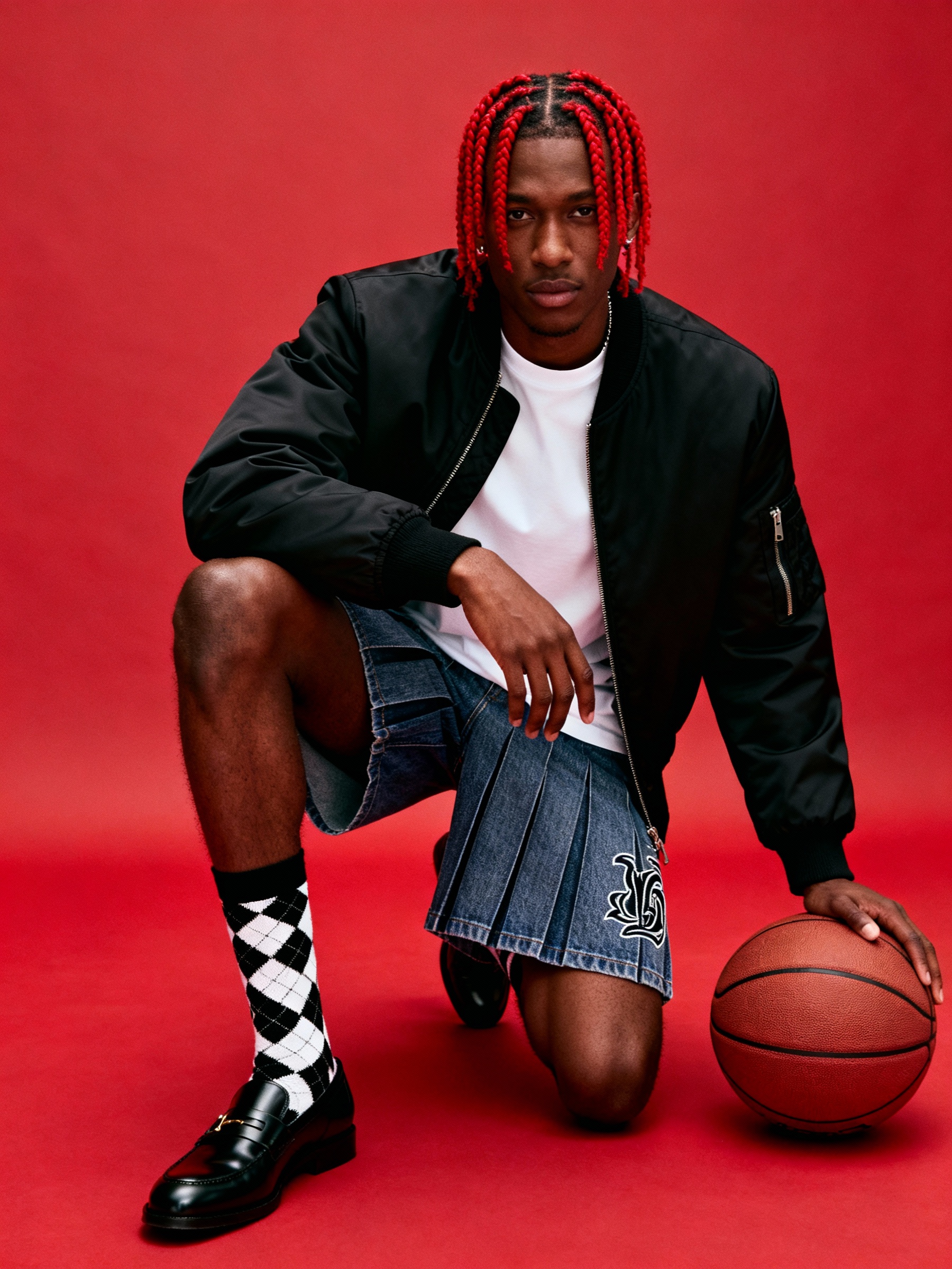 Stylish Basketball Pose Photo on Lummi