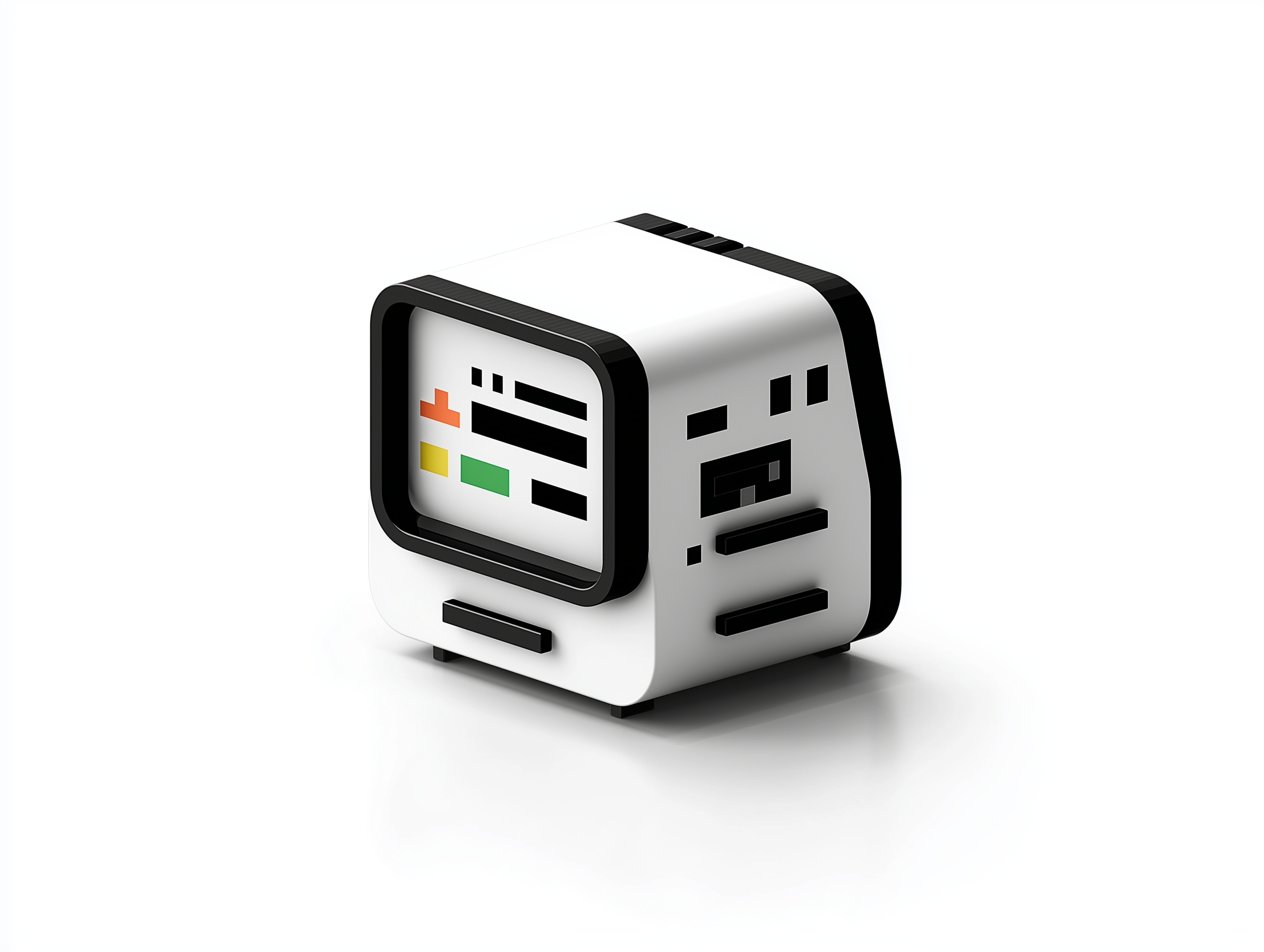 Retro-Style Device Design 3D Image on Lummi