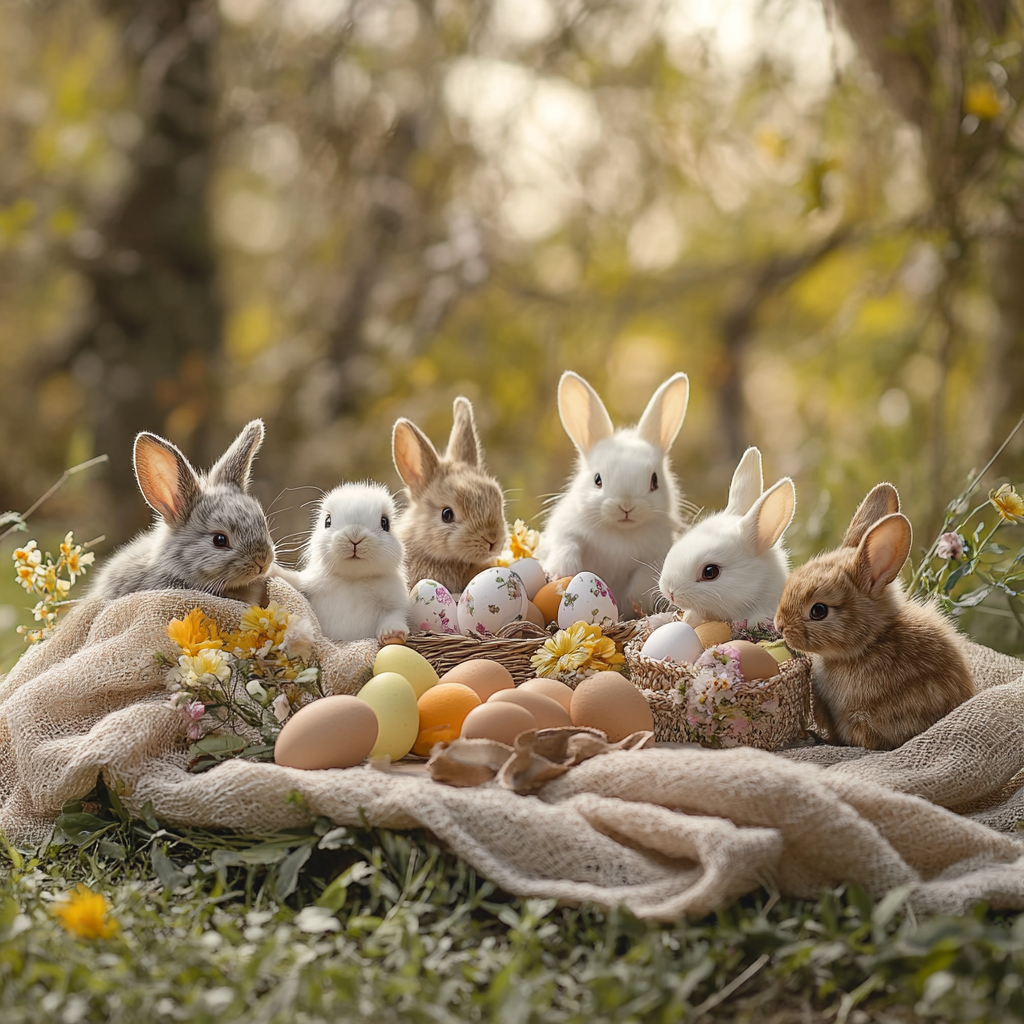 Easter Baby Rabbits Photo on Lummi