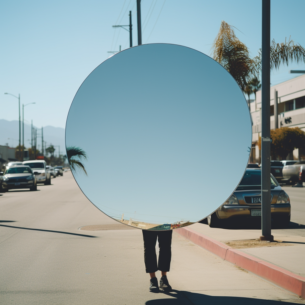 Invisible Pedestrian: Urban Mirage Photo on Lummi