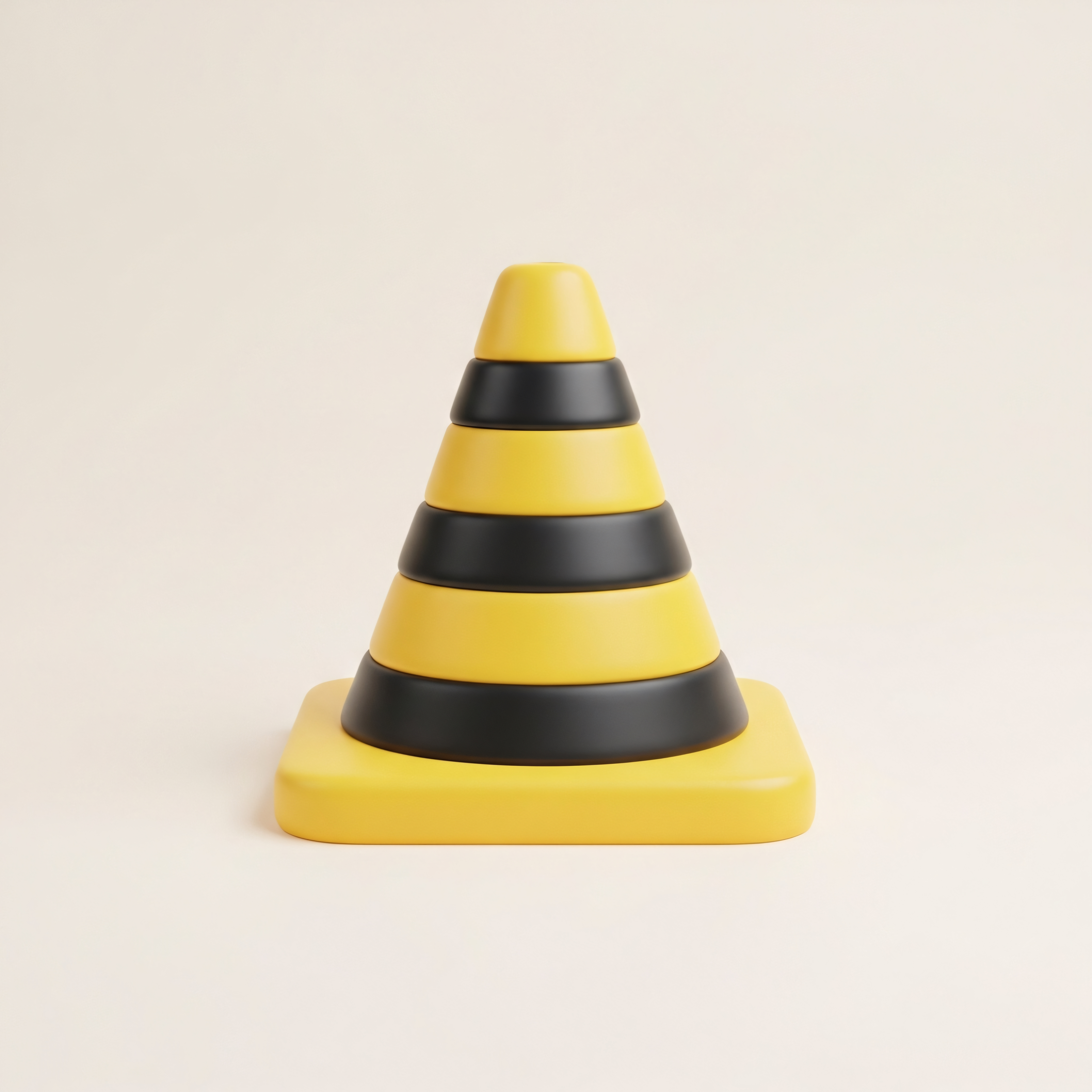 Stackable Toy Pyramid 3D Image on Lummi