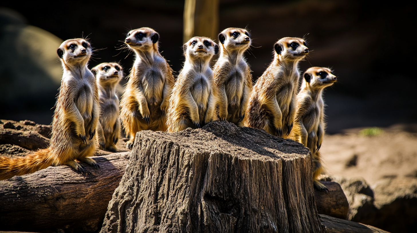 Lummi Photo - Meerkats on Alert