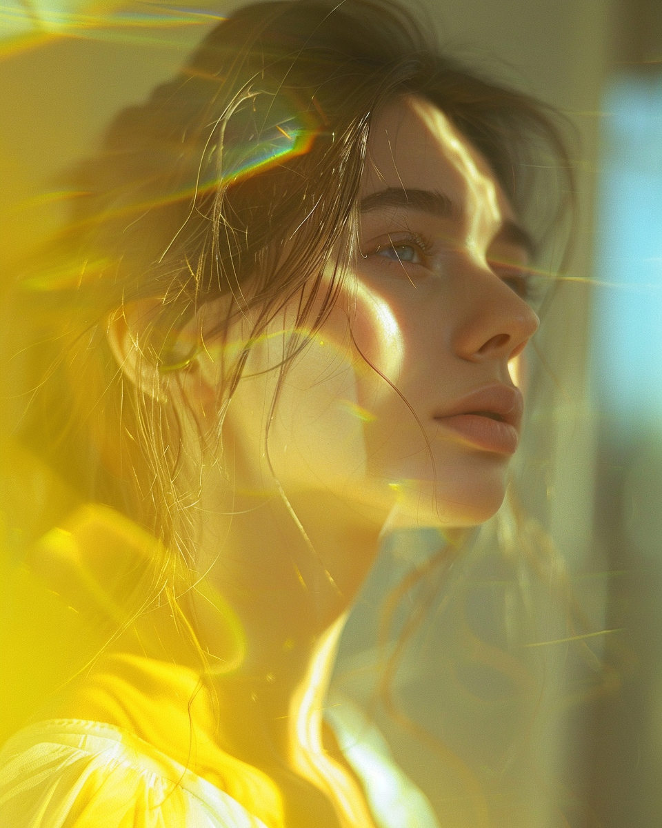 Golden Sunlight Portrait Photo on Lummi