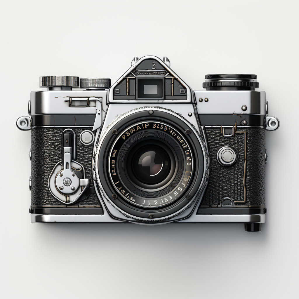Vintage Silver-Black Film Camera Photo on Lummi