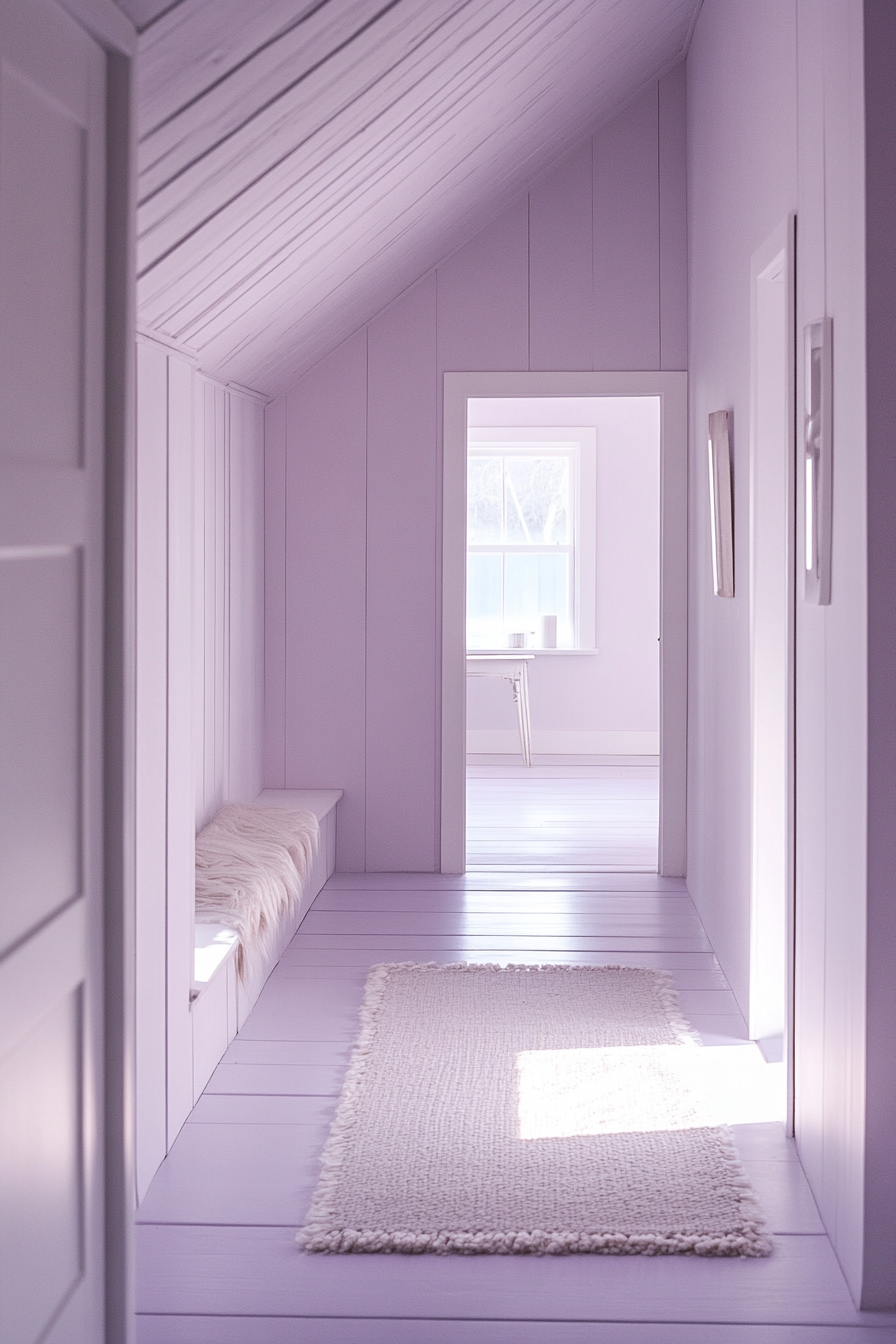 Serene Lavender Hallway Photo on Lummi