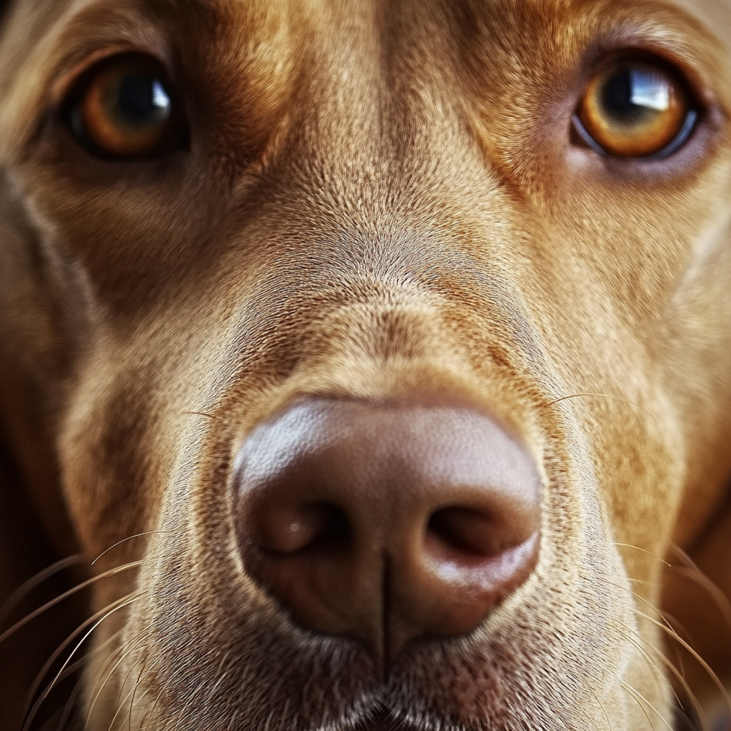 Close-up of Dog's Face Photo on Lummi