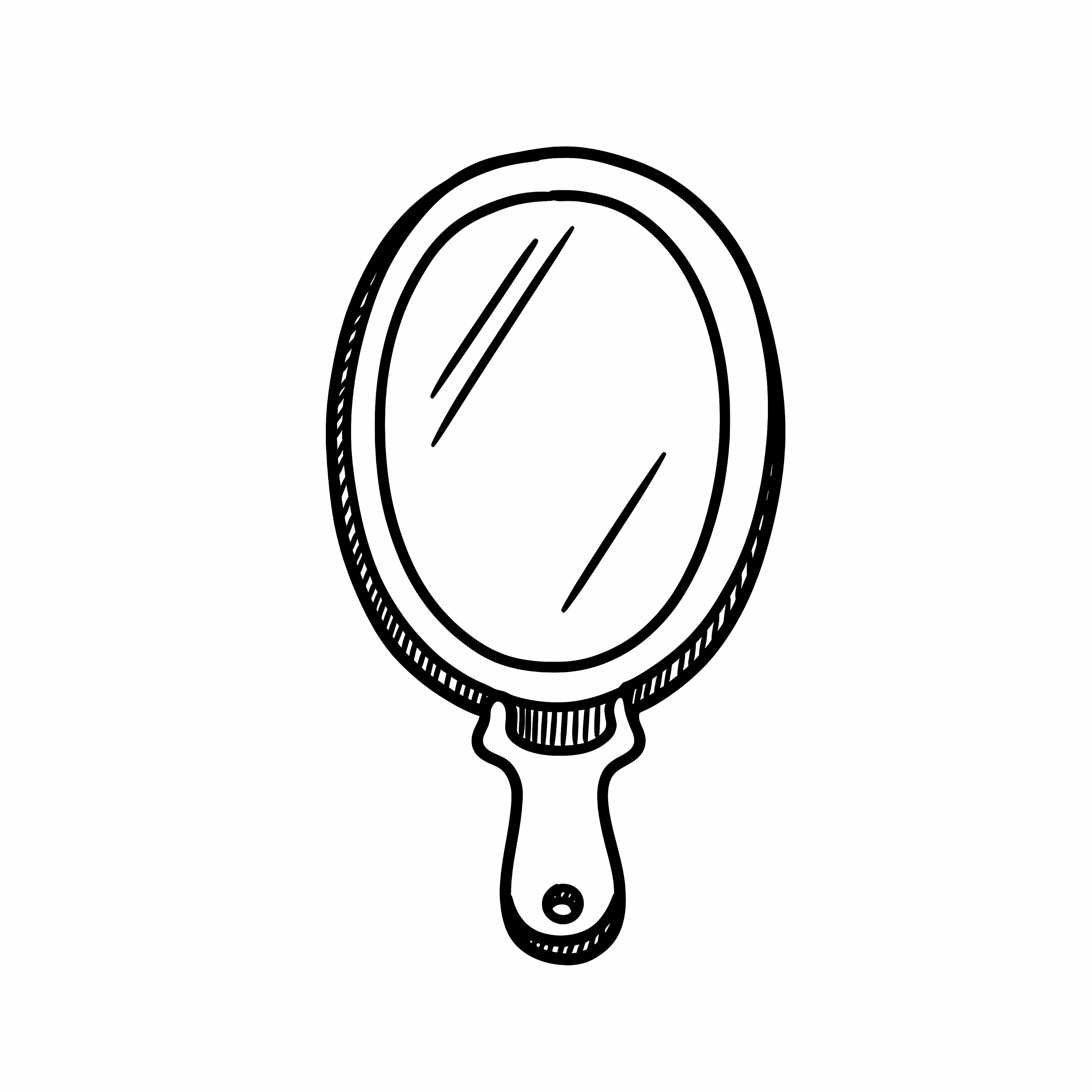Minimalist Mirror Sketch Illustration on Lummi