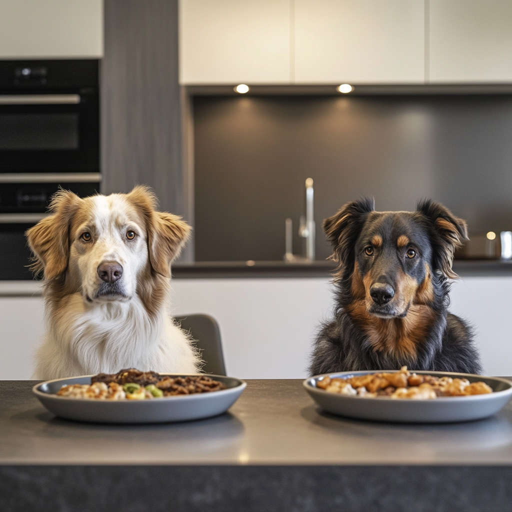 Dogs at the Dinner Table Photo on Lummi