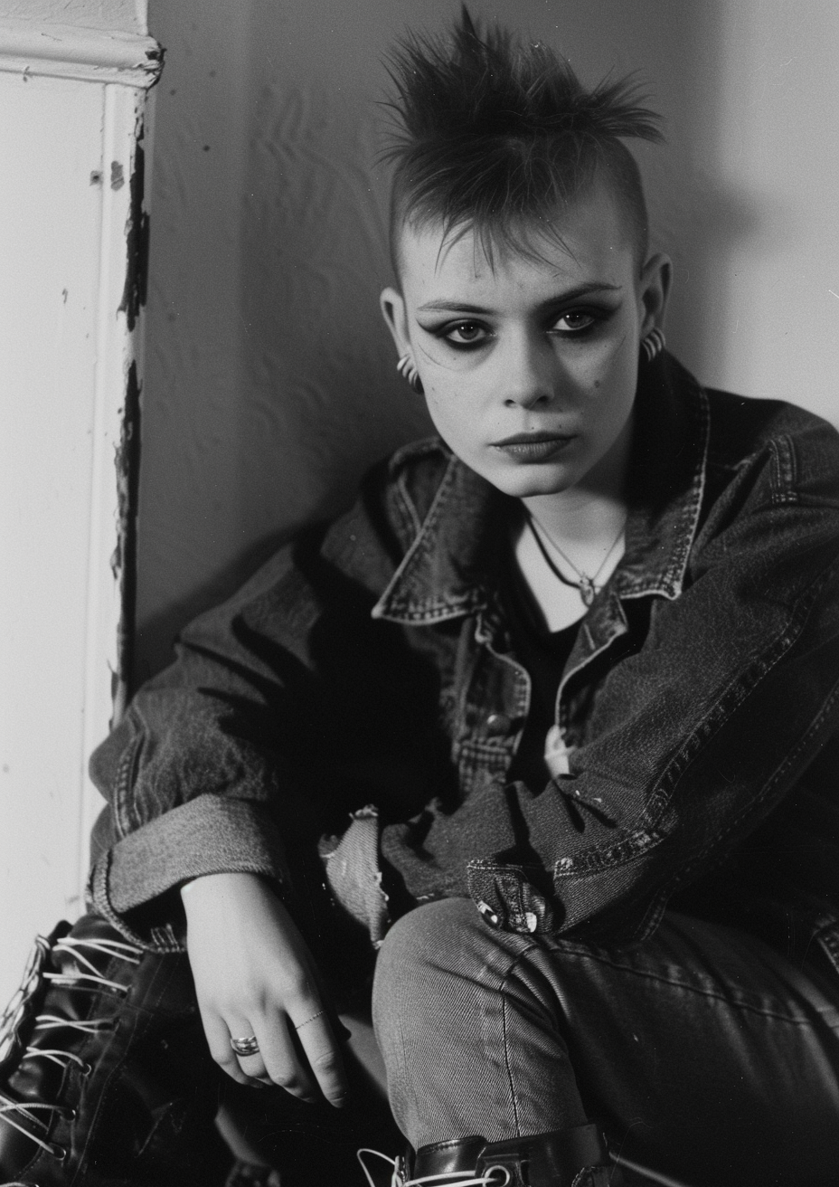 Punk Portrait in Monochrome Photo on Lummi