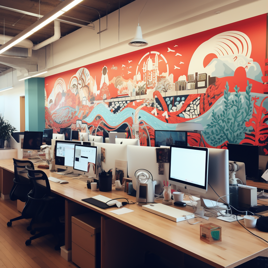 CreativeTechHub_Workspace_Mural Photo on Lummi