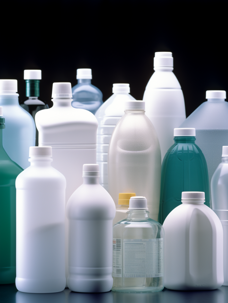 Assorted Household Plastic Containers Display Photo on Lummi