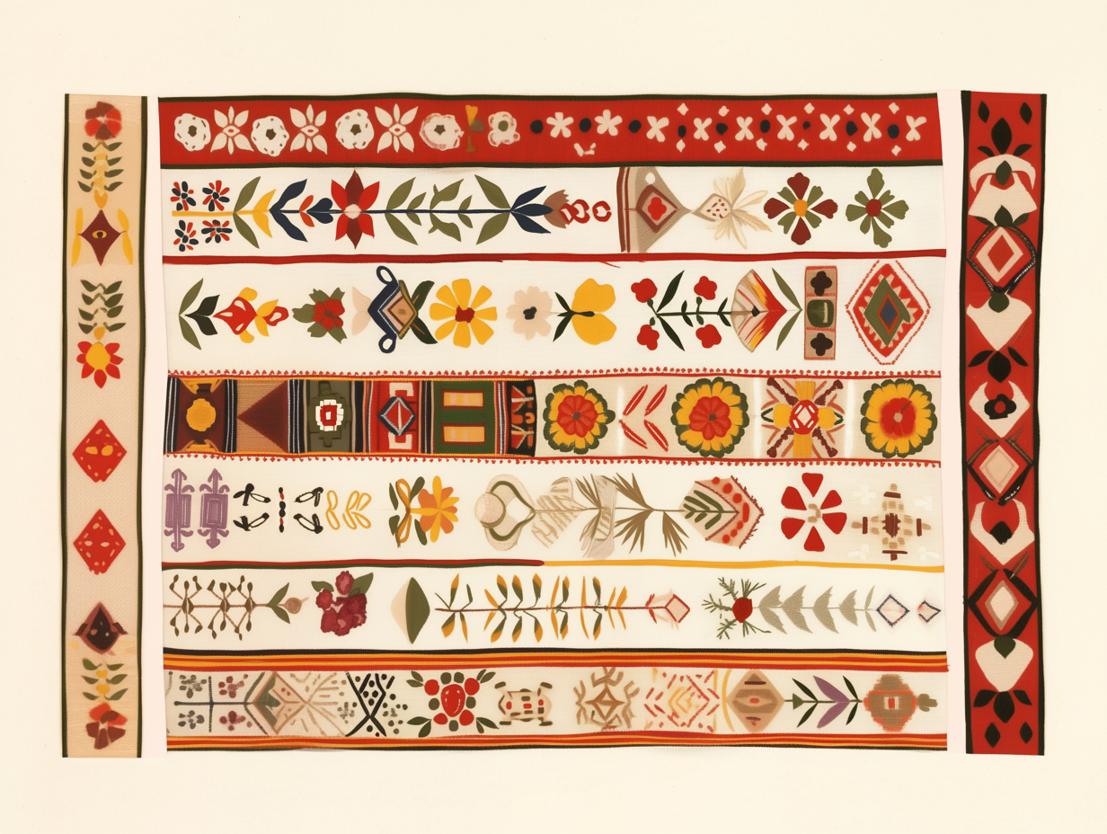 Folk Art Patterns Illustration on Lummi