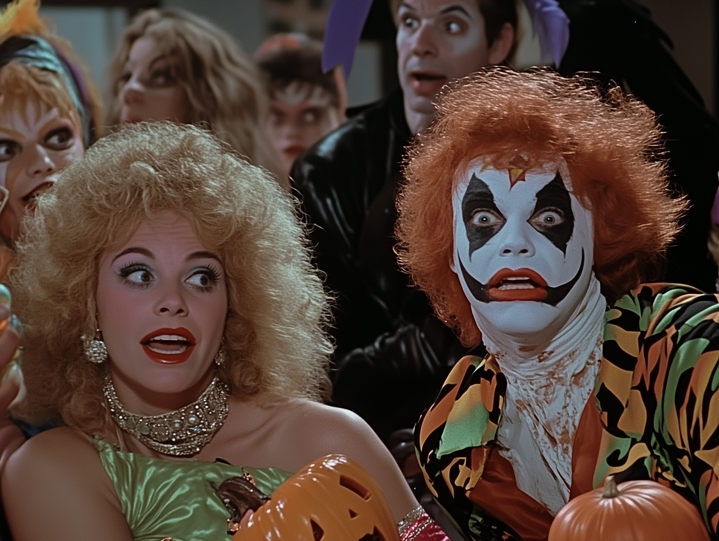 Glamorous and Clownish Duo at Festive Event Photo on Lummi
