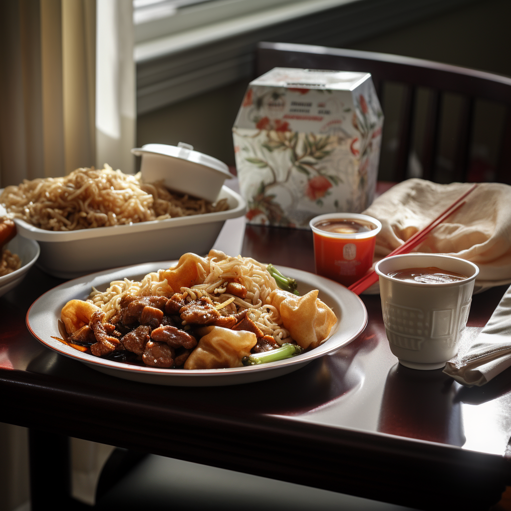 Homestyle Chinese Takeout Feast Photo on Lummi