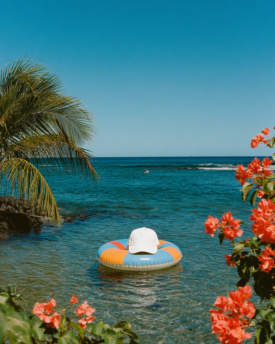 Tropical Beach Scene Photo on Lummi