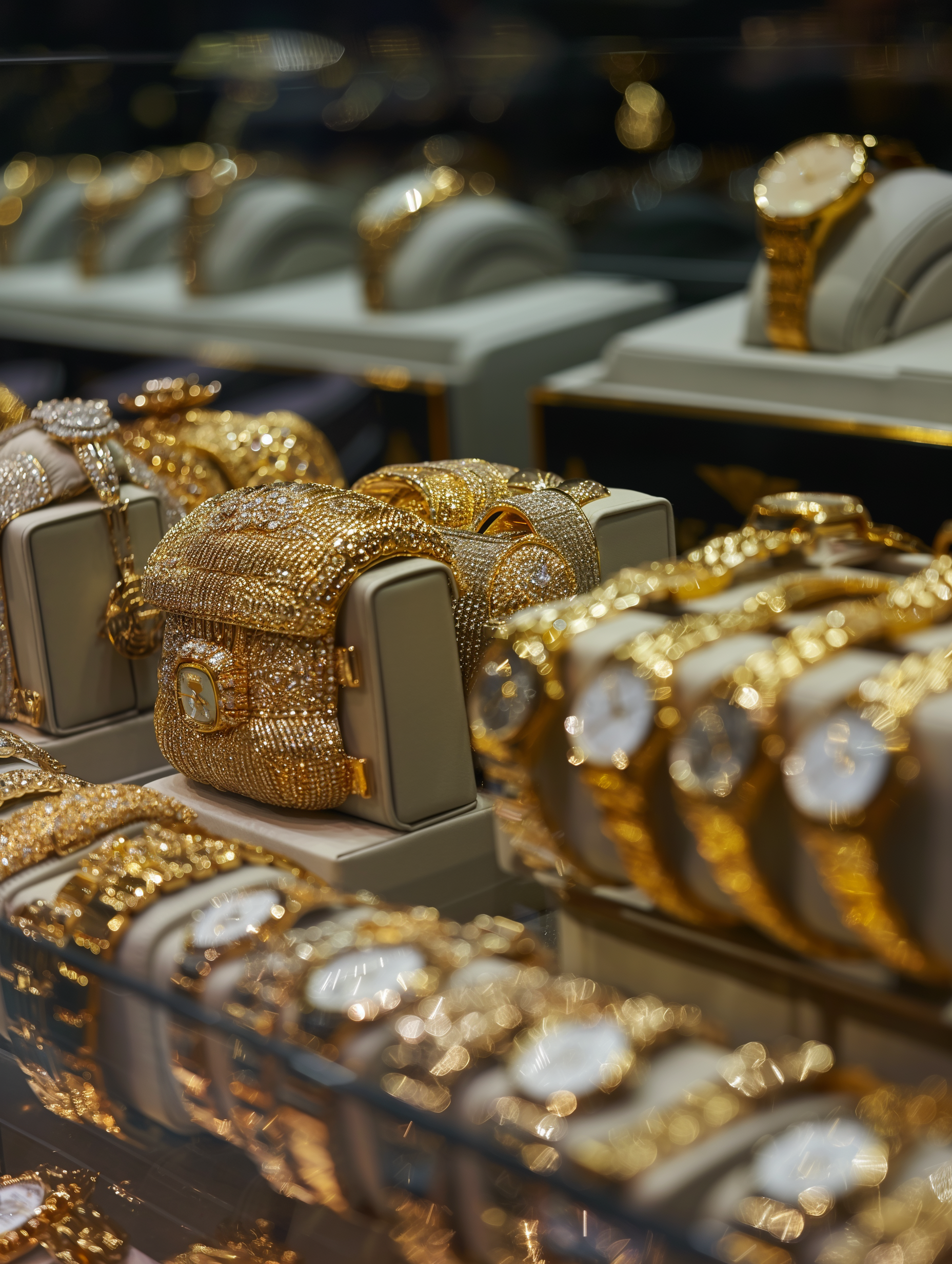 Luxury Gold Accessories Display Photo on Lummi