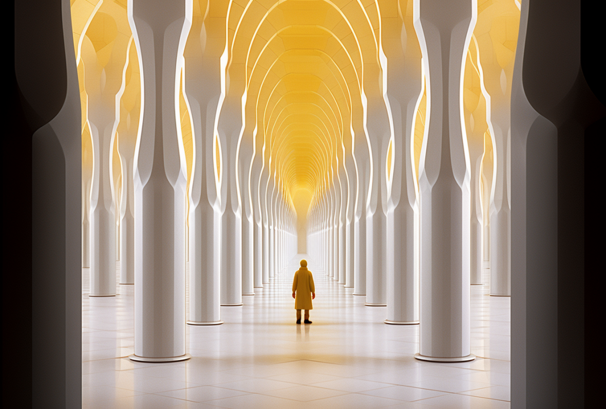 Contemplation in the Grand Corridor Illustration on Lummi