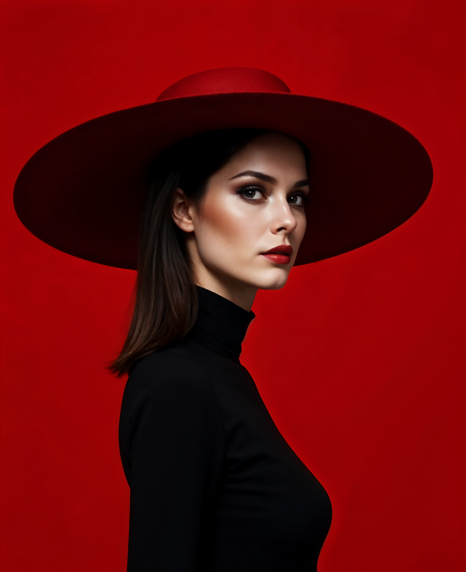 Red Hat Portrait Photo on Lummi