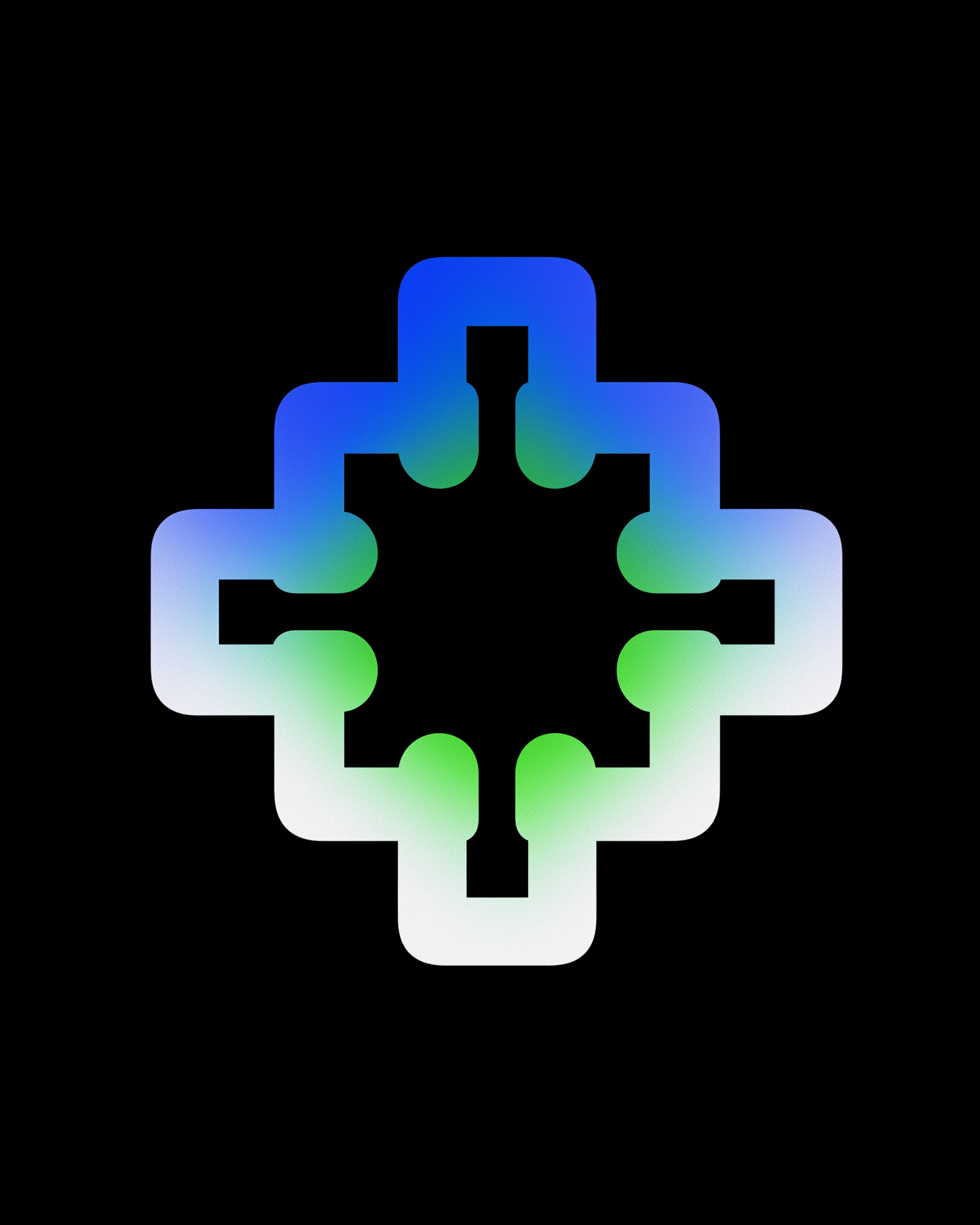 Gradient Cross Design Illustration on Lummi