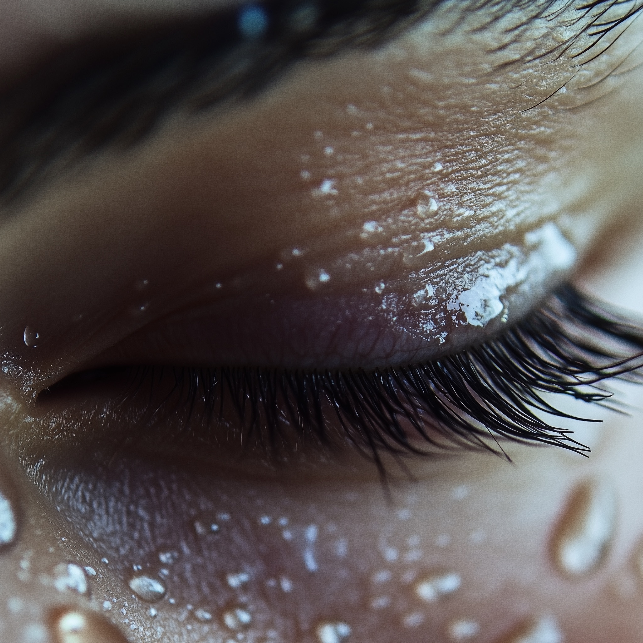 Close-Up of Wet Eye Photo on Lummi
