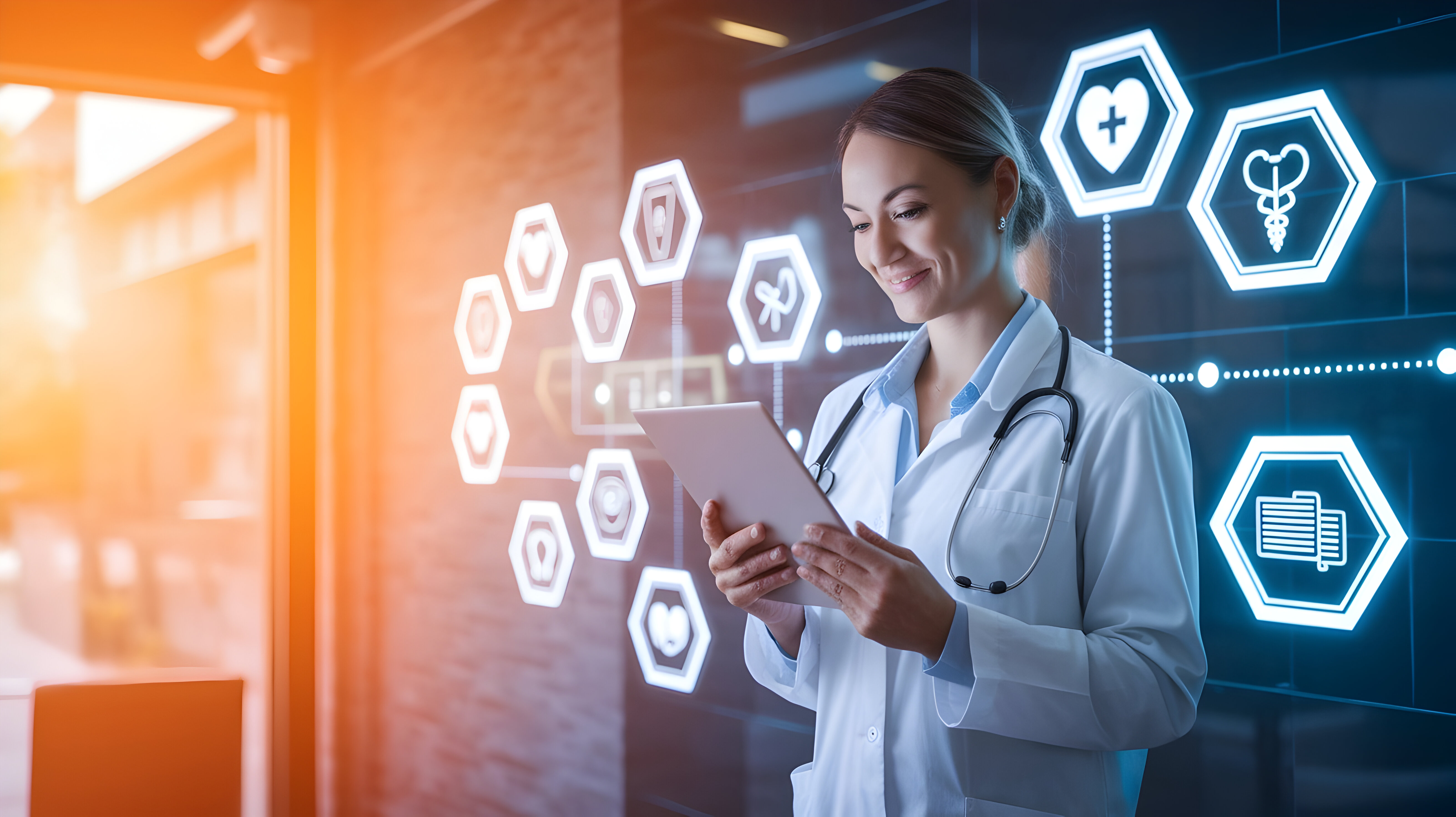 Doctor with Tablet Photo on Lummi