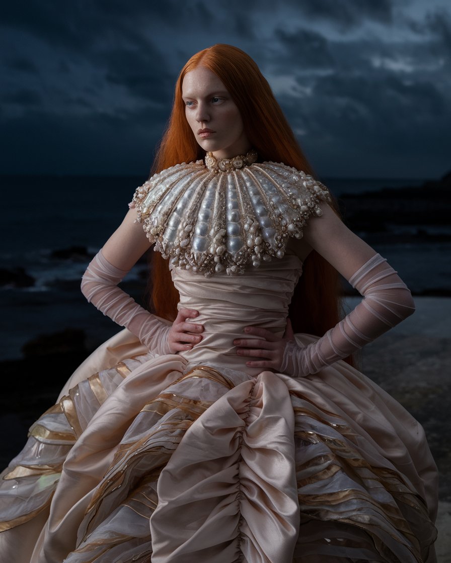 Regal Portrait with Red Hair Photo on Lummi