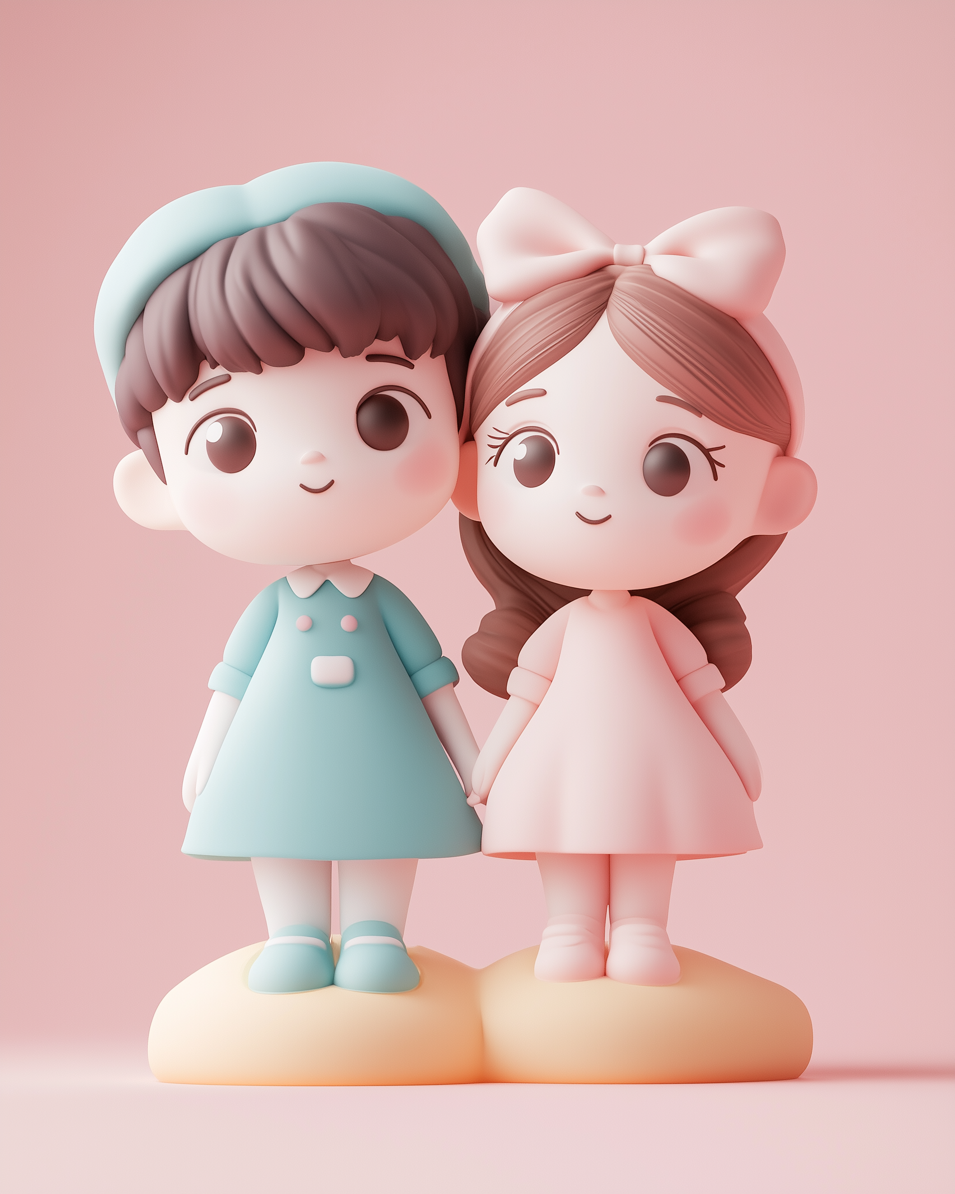 Cartoon Friends in 3D 3D Image on Lummi