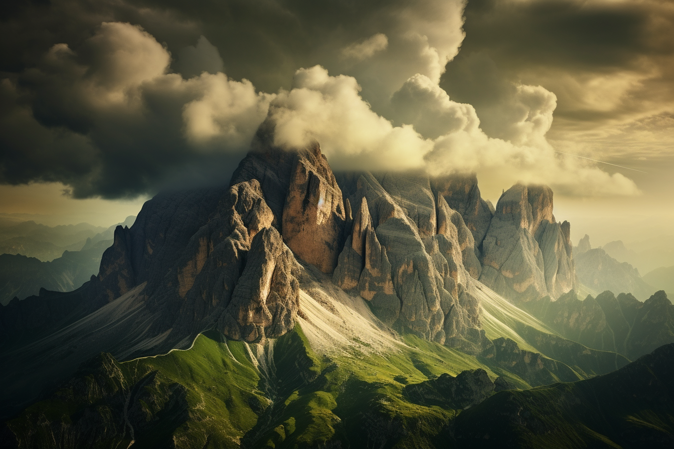Majestic Peaks and Foreboding Skies Photo on Lummi