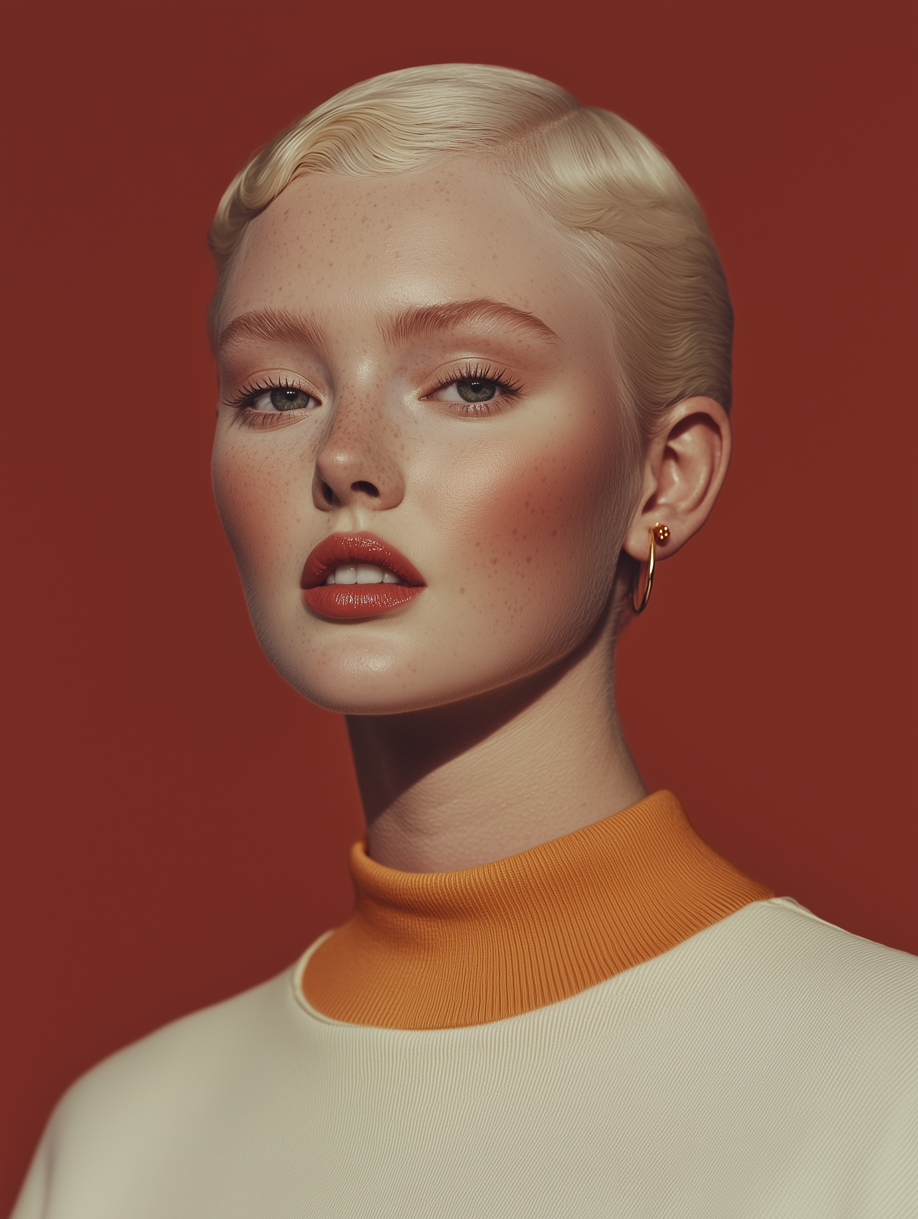 Elegant Portrait with Warm Tones Photo on Lummi