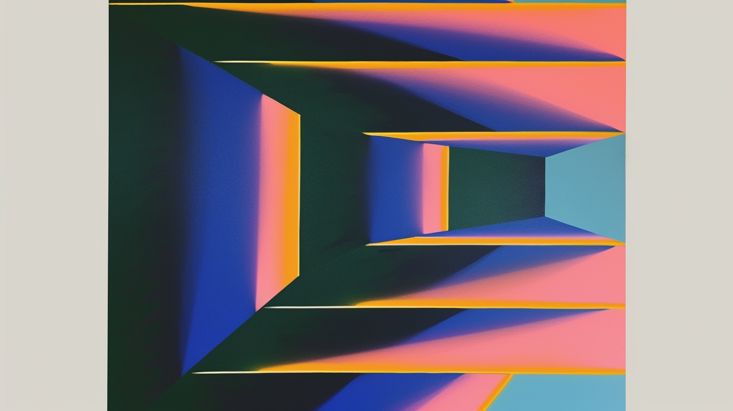 Vibrant Geometric Nexus Illustration on Lummi