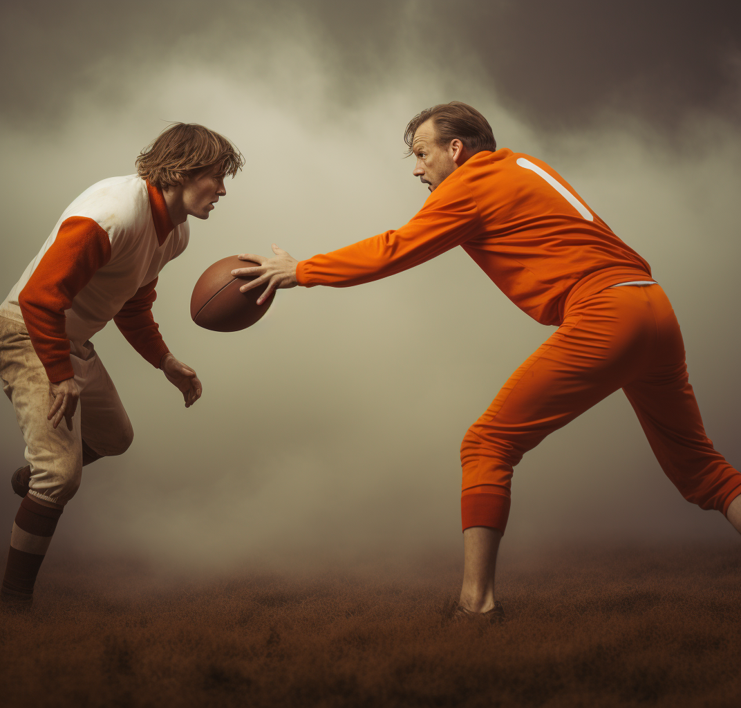 Vintage Football Showdown Photo on Lummi