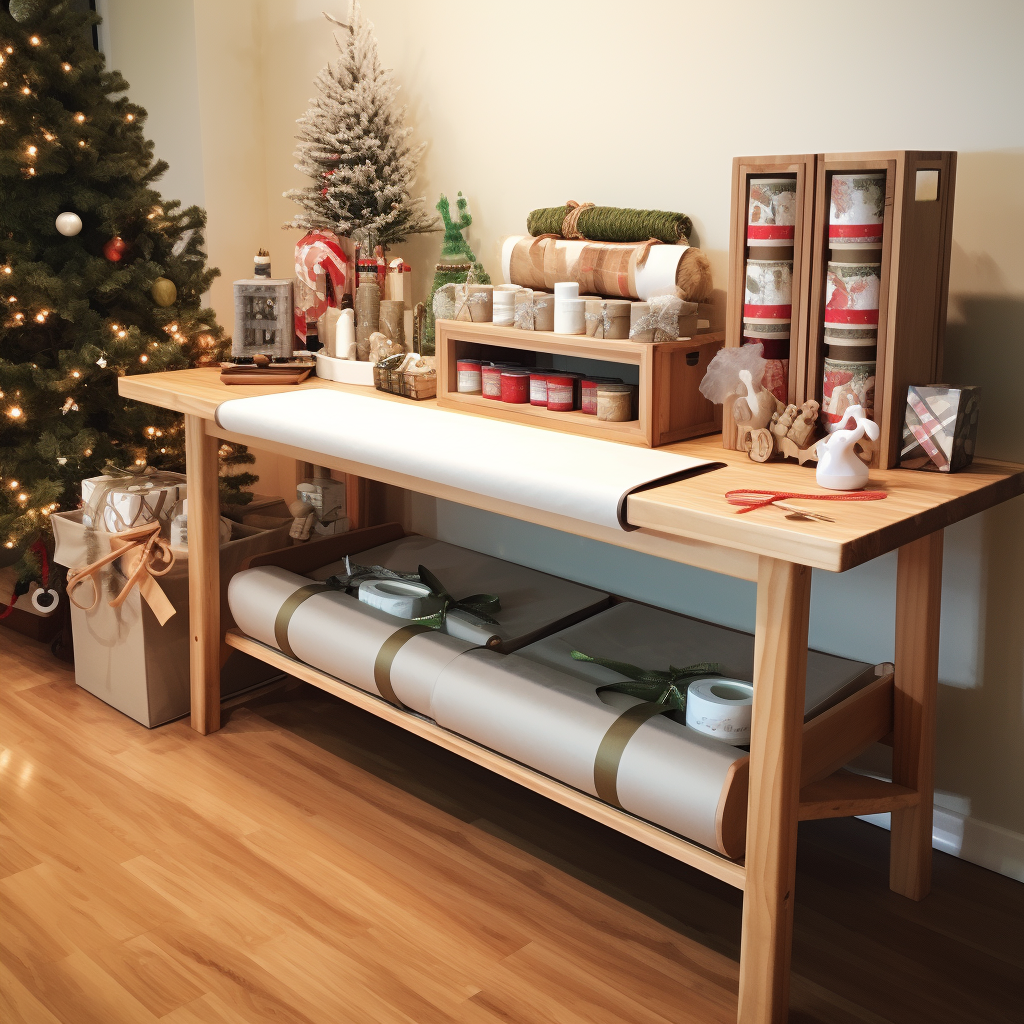 Christmas Gift Wrapping Station Photo on Lummi
