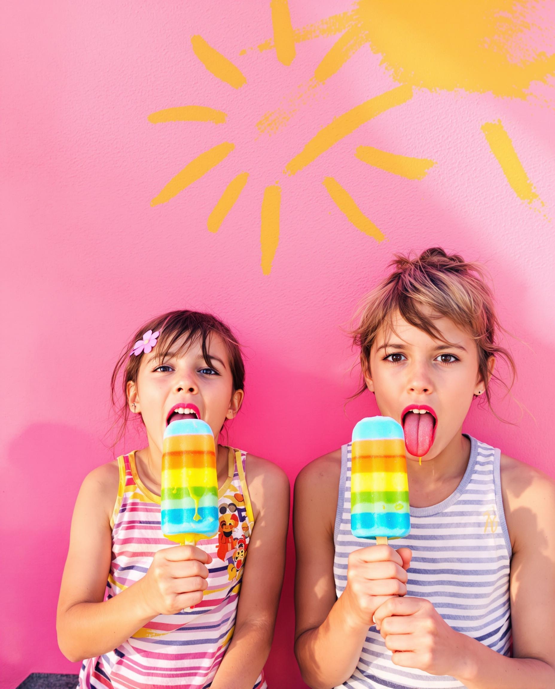 Girls Enjoying Popsicles Photo on Lummi