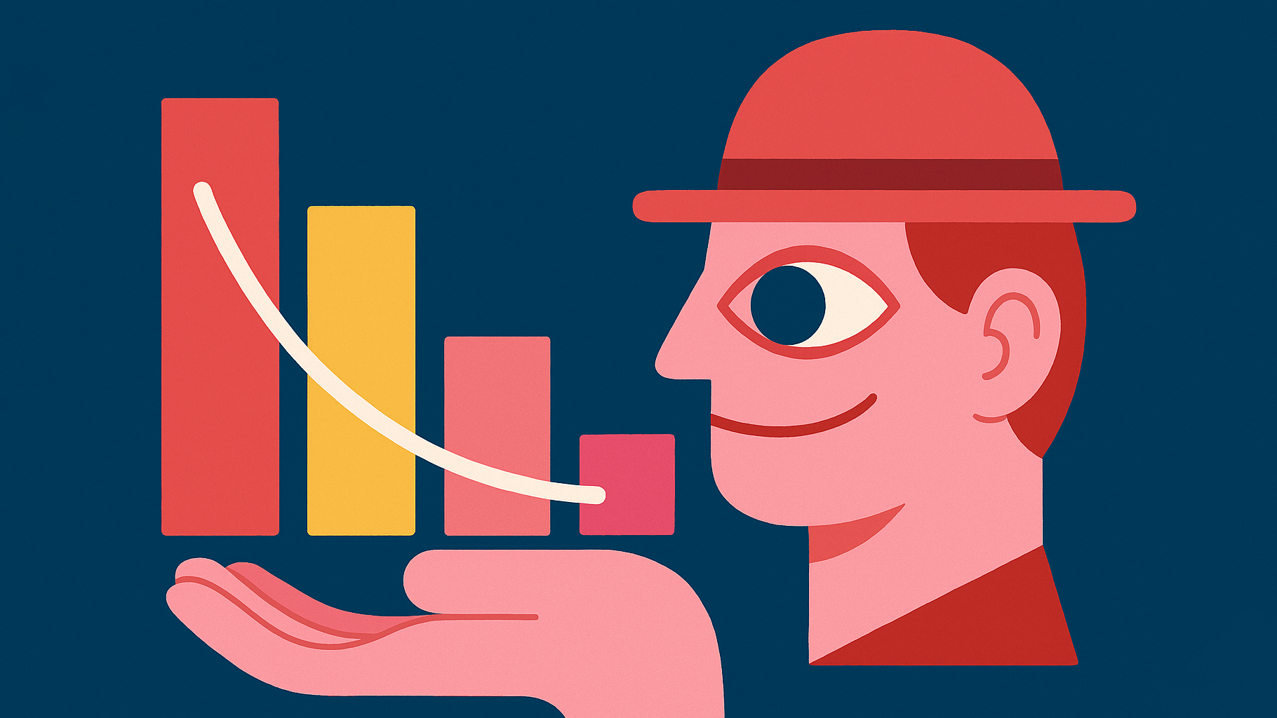 Stylized Graph Portrait Illustration on Lummi