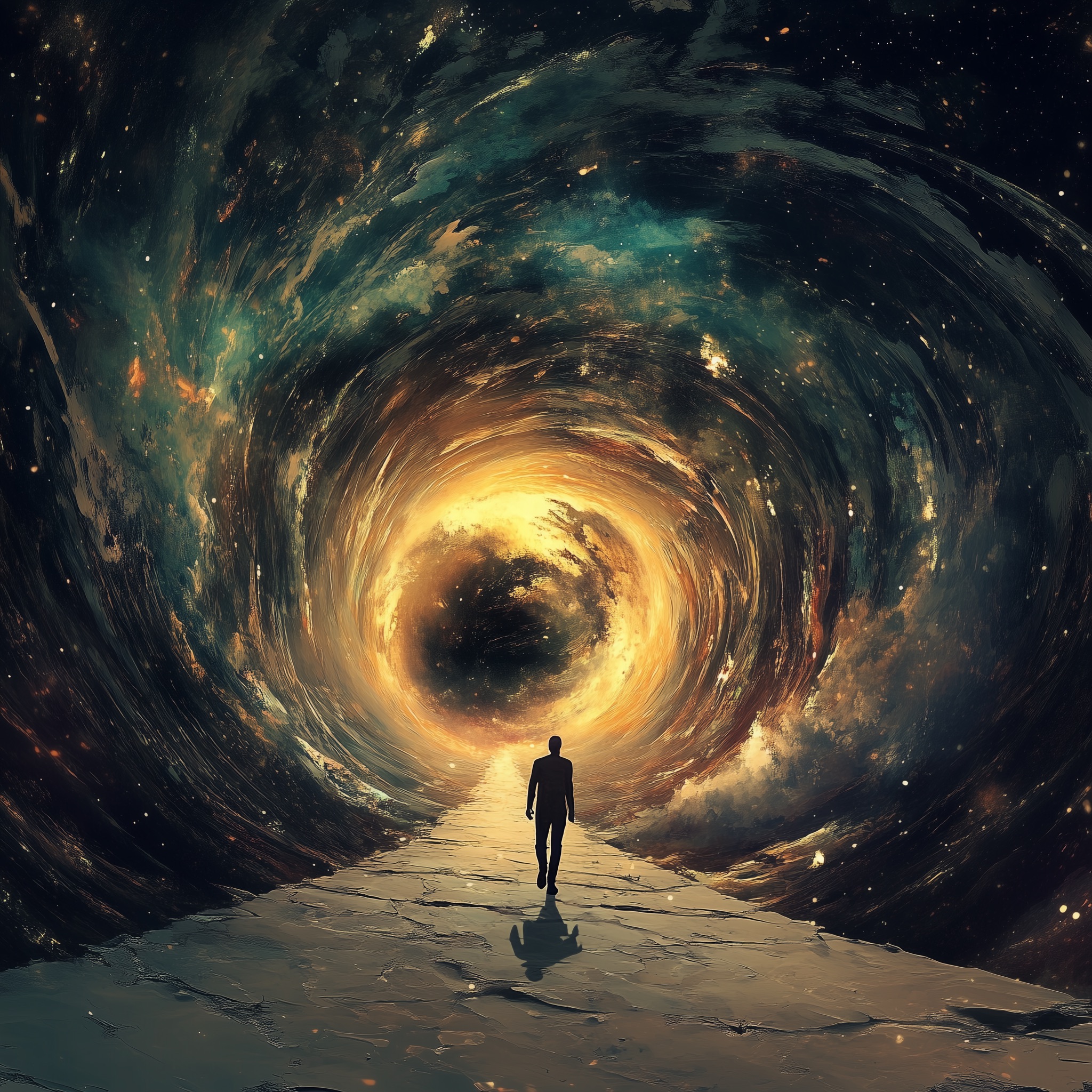 Cosmic Pathway Vortex Illustration on Lummi