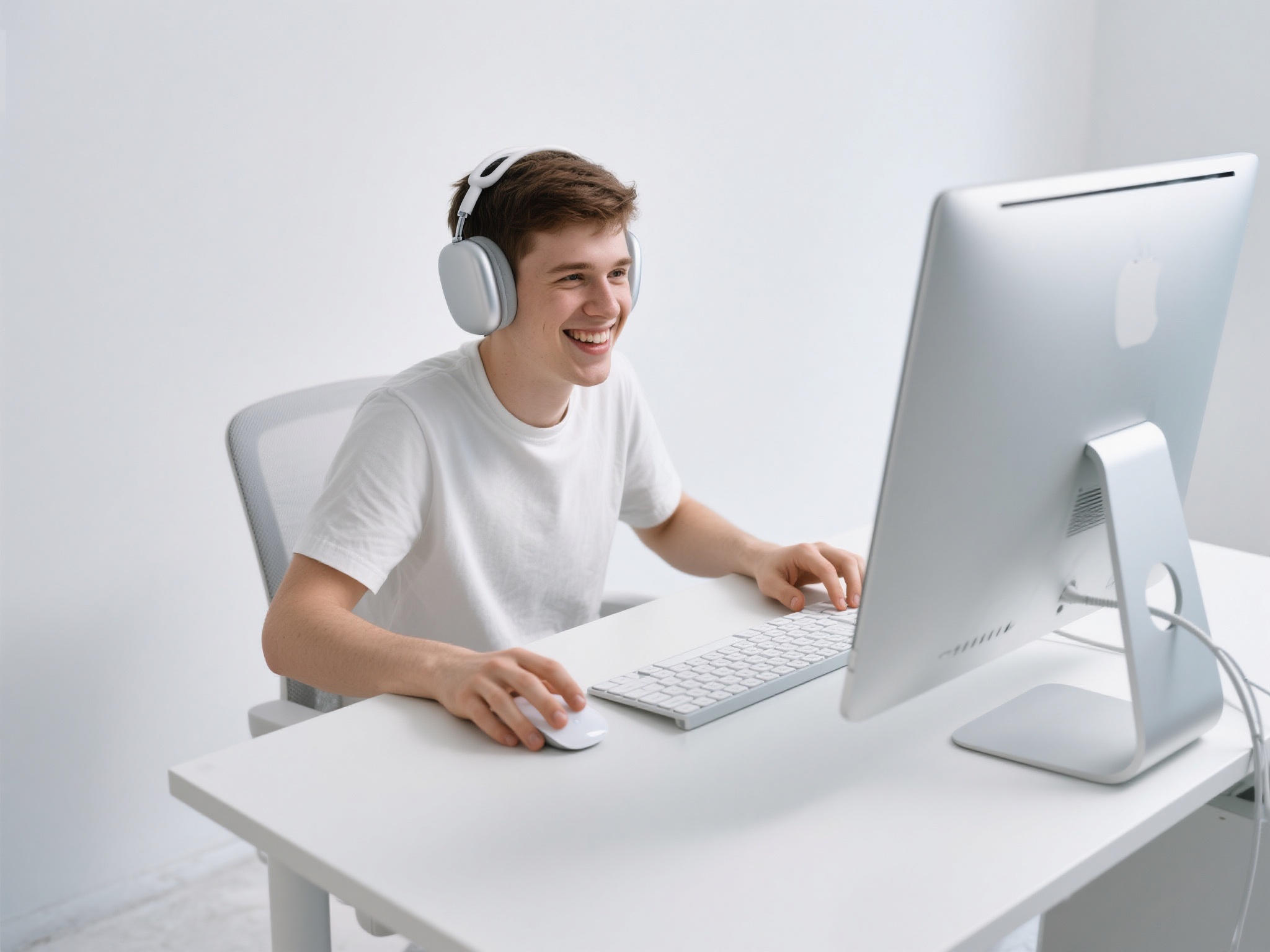 Man Using Computer Photo on Lummi