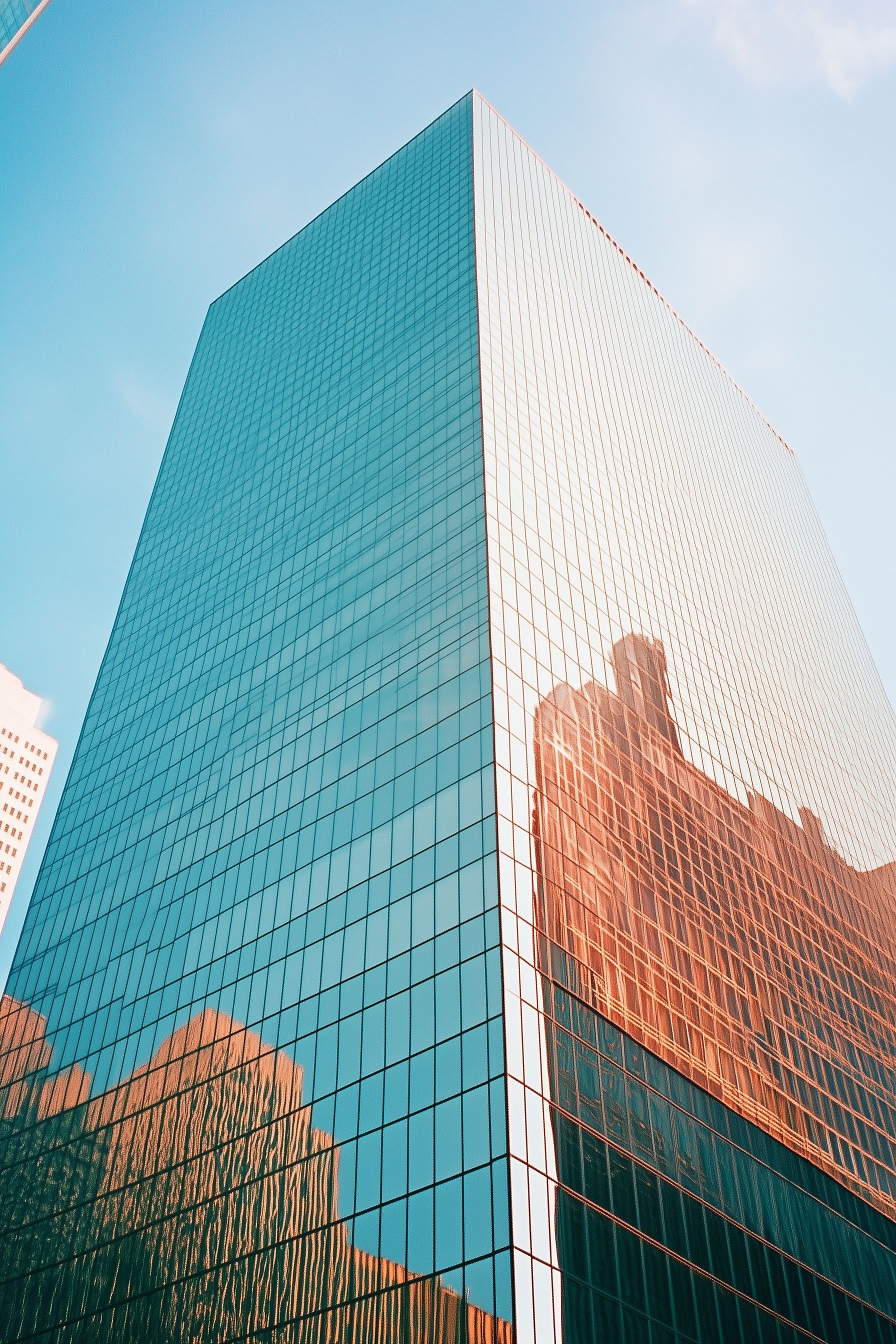 Modern Skyscraper with Reflective Glass Facade Photo on Lummi