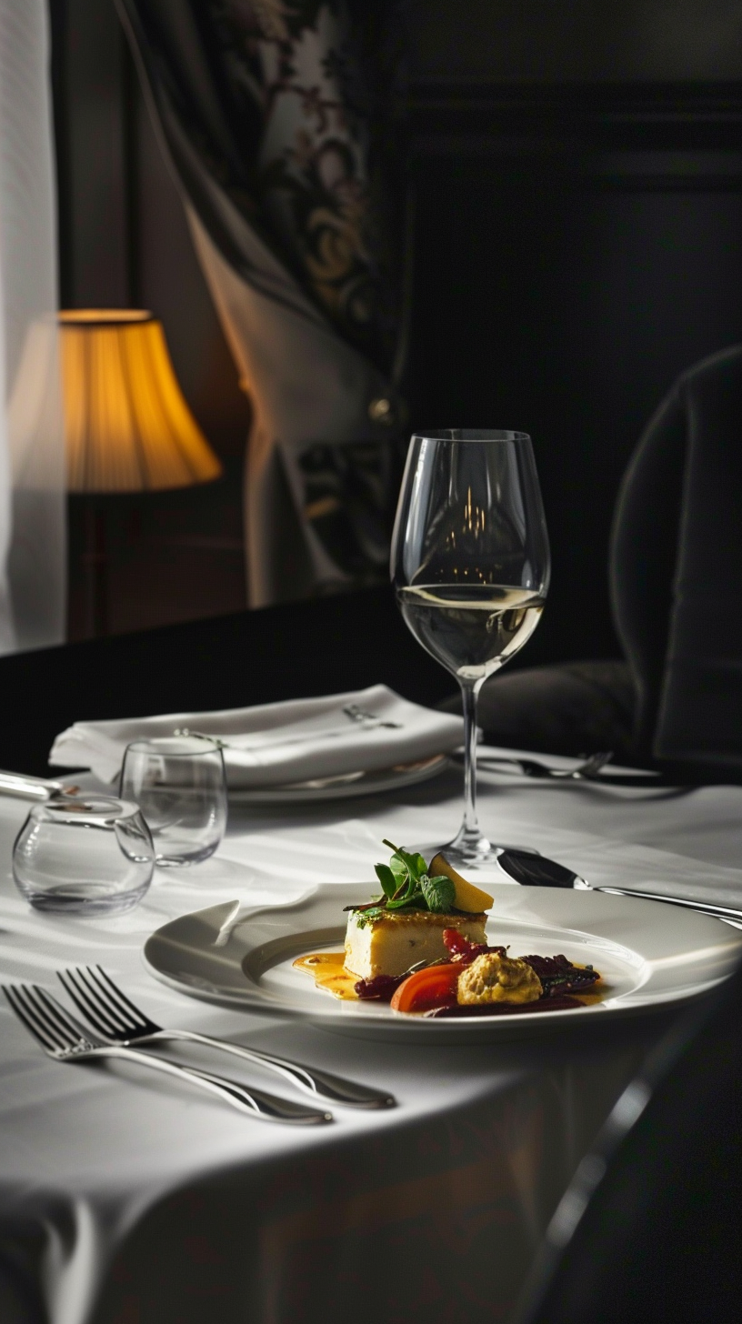 Elegant Restaurant Dining Scene Photo on Lummi
