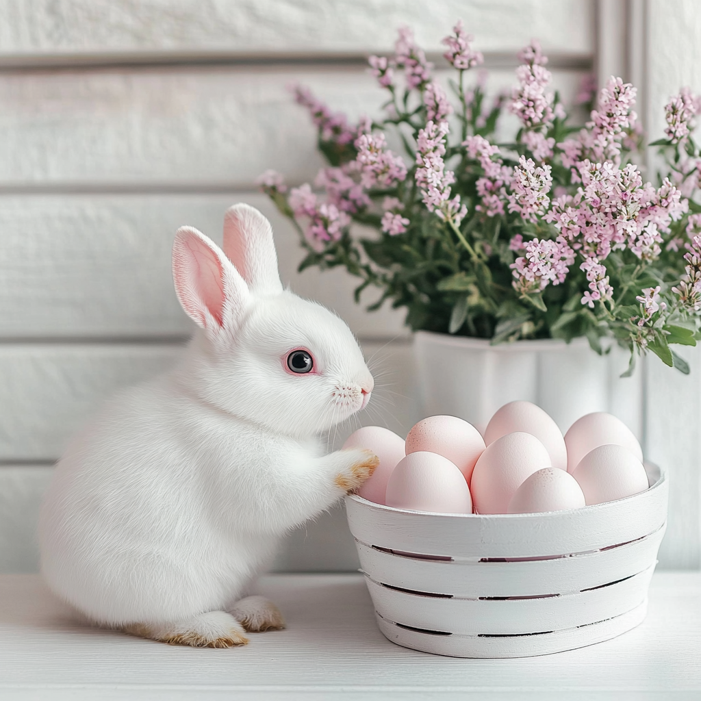 Easter Bunny Scene Photo on Lummi
