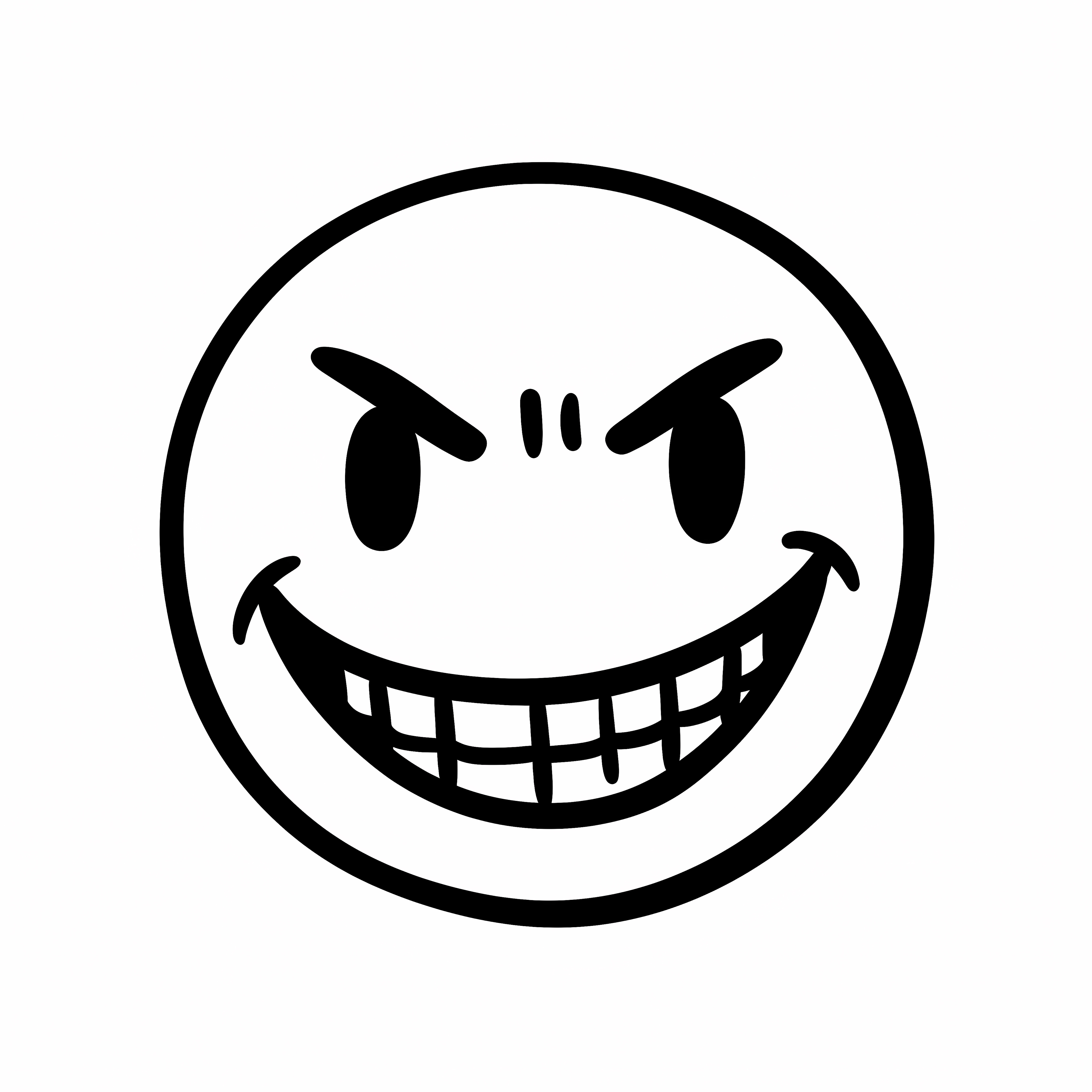 Mischievous Smiley Face Illustration on Lummi