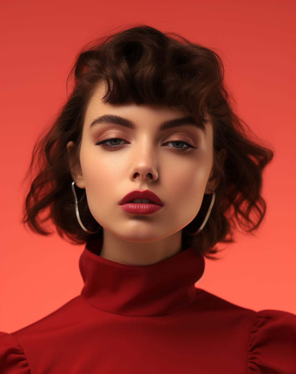 Red Monochrome Elegance Photo on Lummi