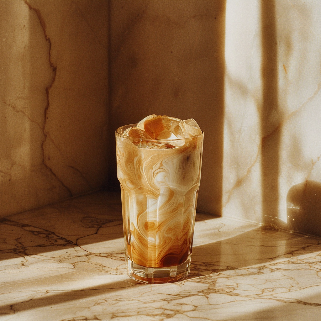 Iced Coffee Aesthetic Photo on Lummi