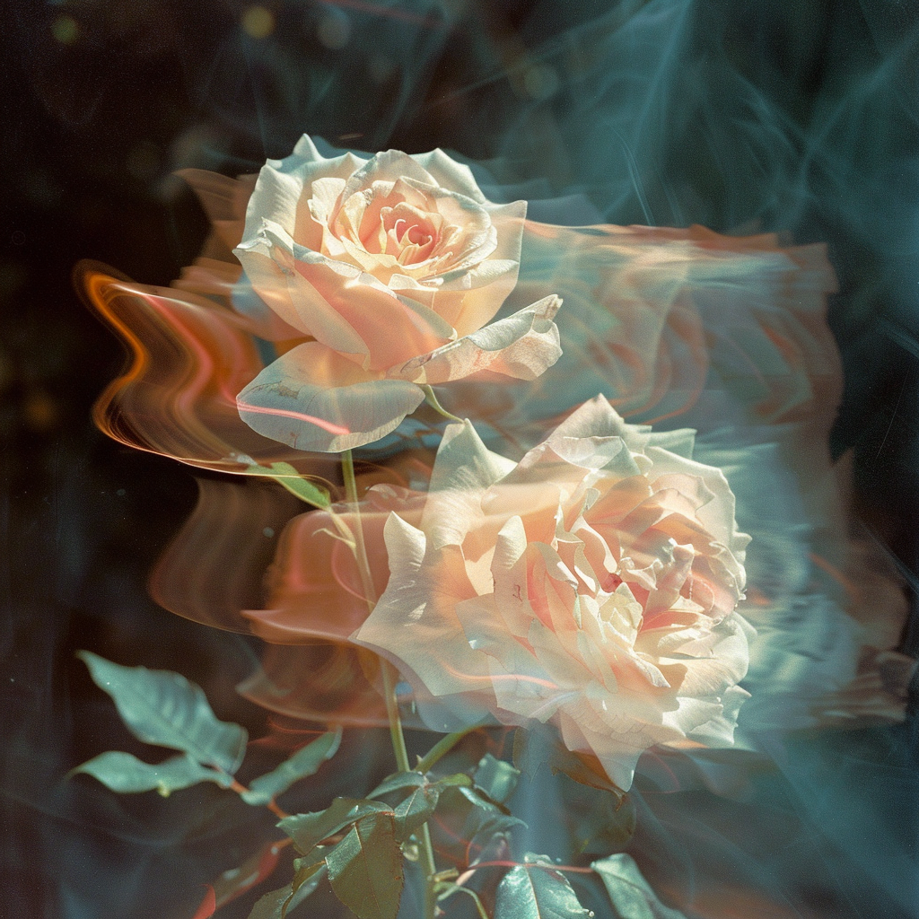 Surreal Roses in Contrast Photo on Lummi