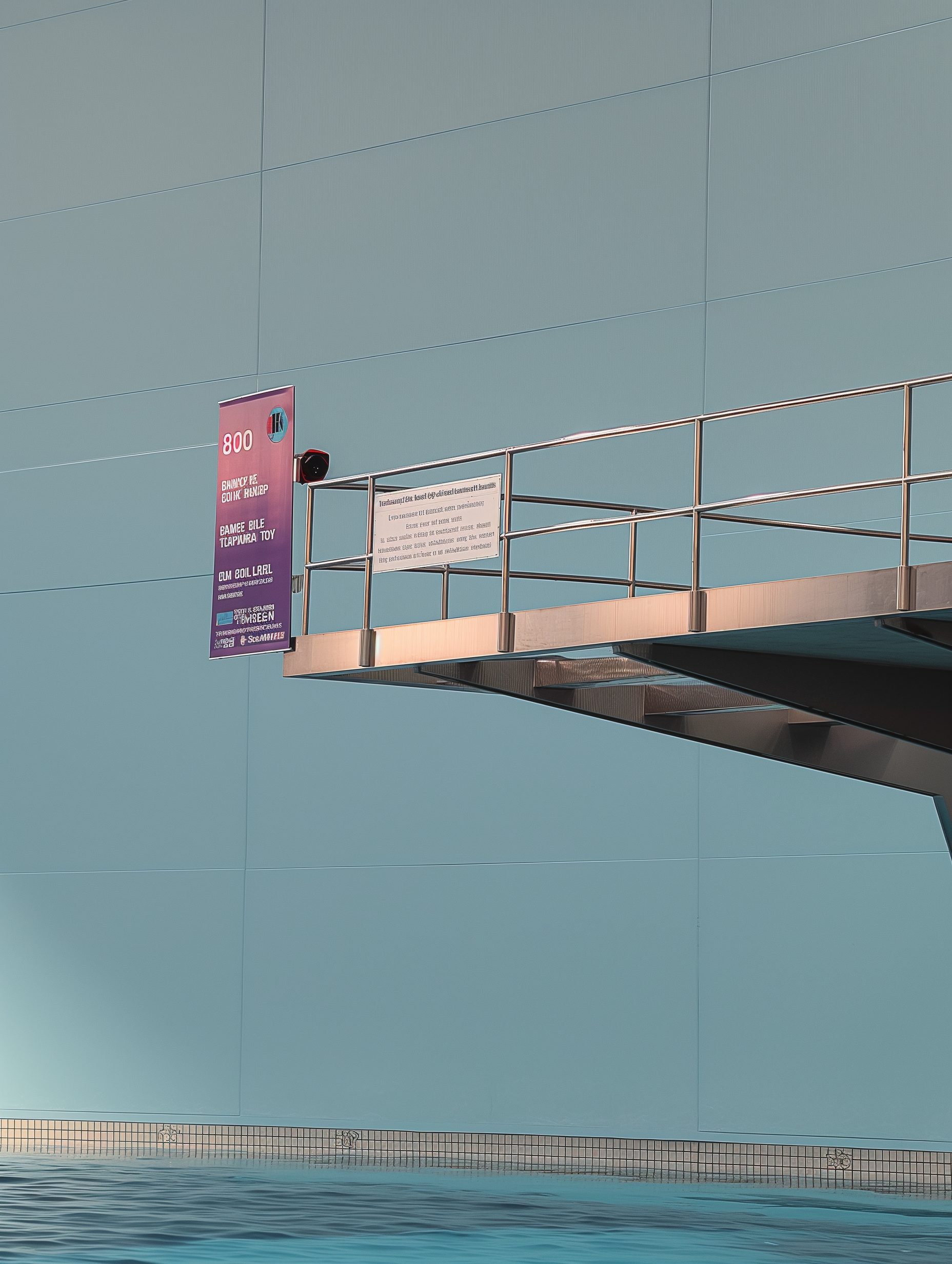 Serene Swimming Pool with High Diving Platform Photo on Lummi