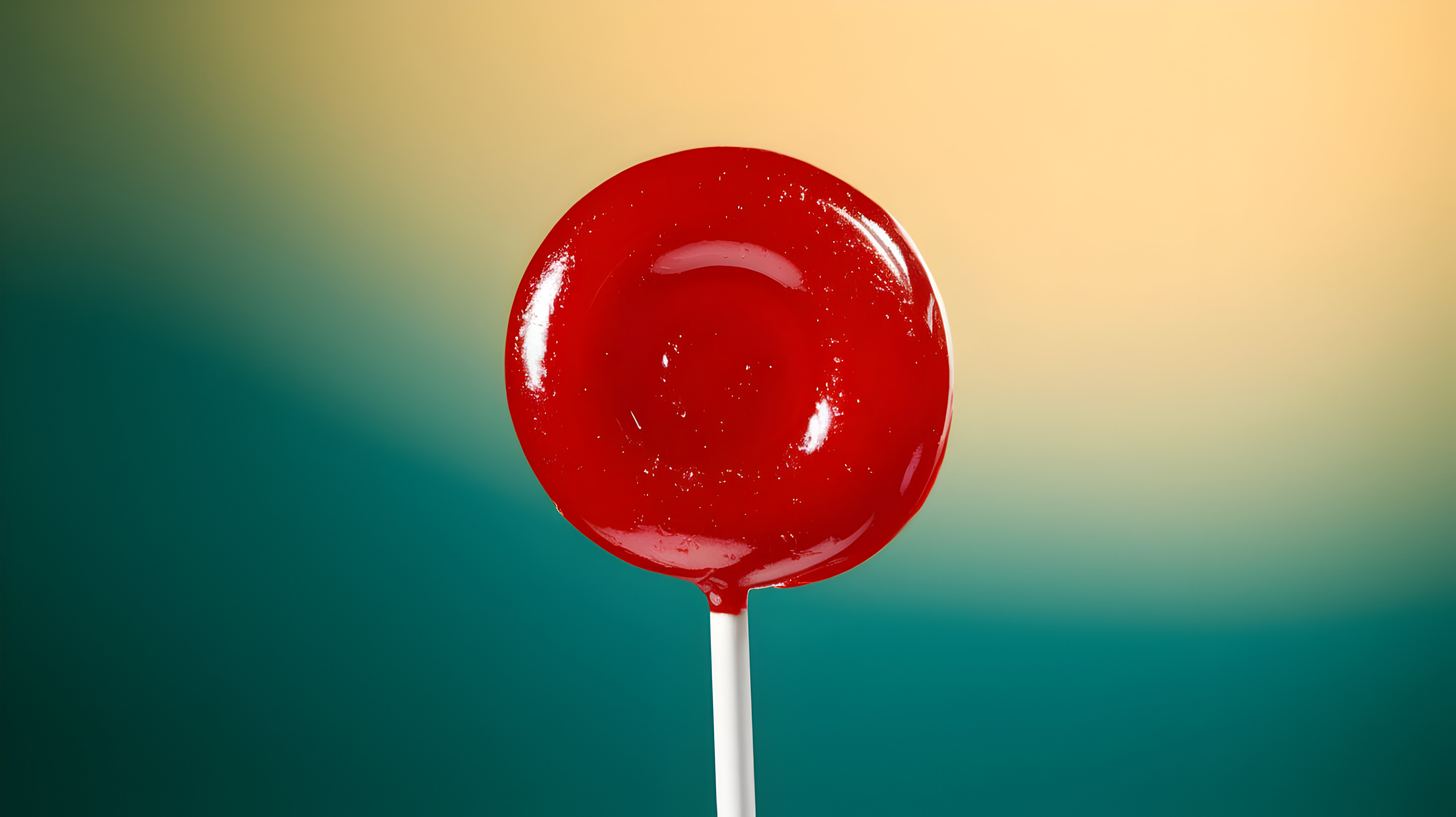 Vibrant Red Lollipop Photo on Lummi