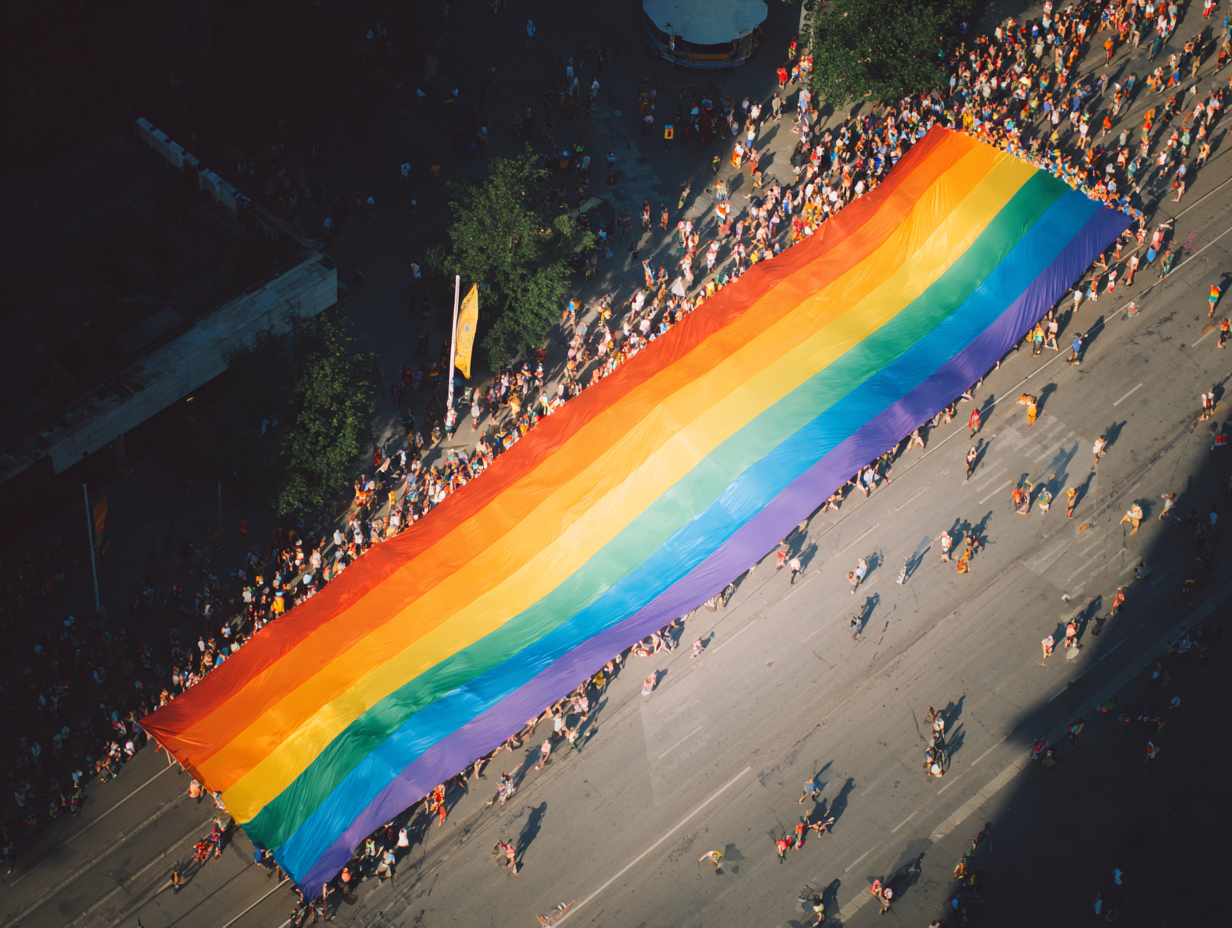 Urban Rainbow Parade Photo on Lummi