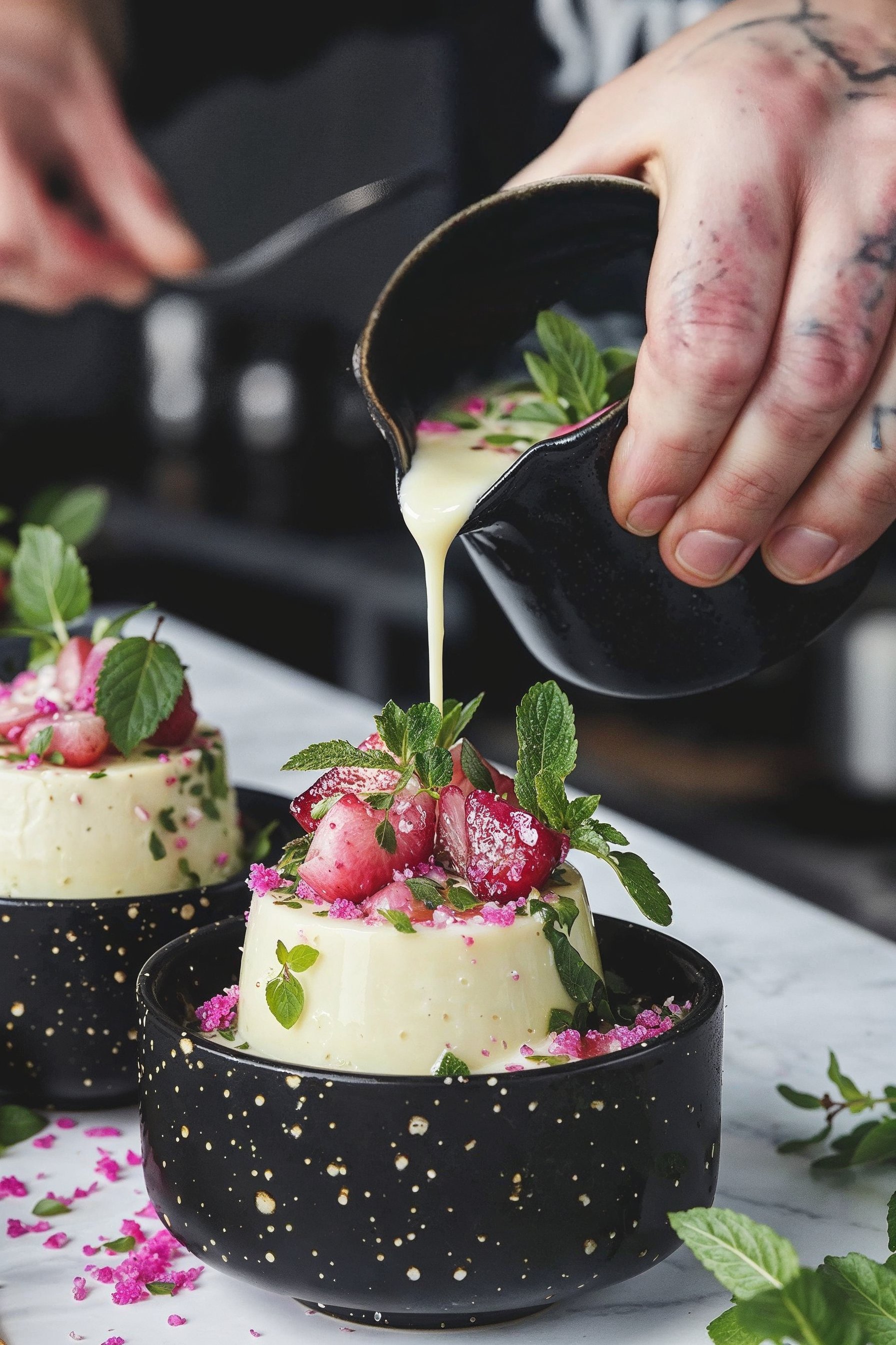 Modern Culinary Dessert Preparation Photo on Lummi