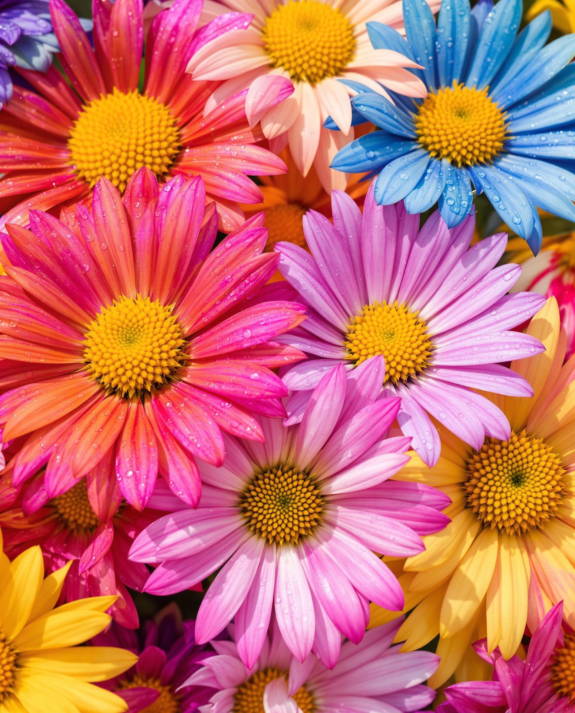 Colorful Daisy Flowers Photo on Lummi
