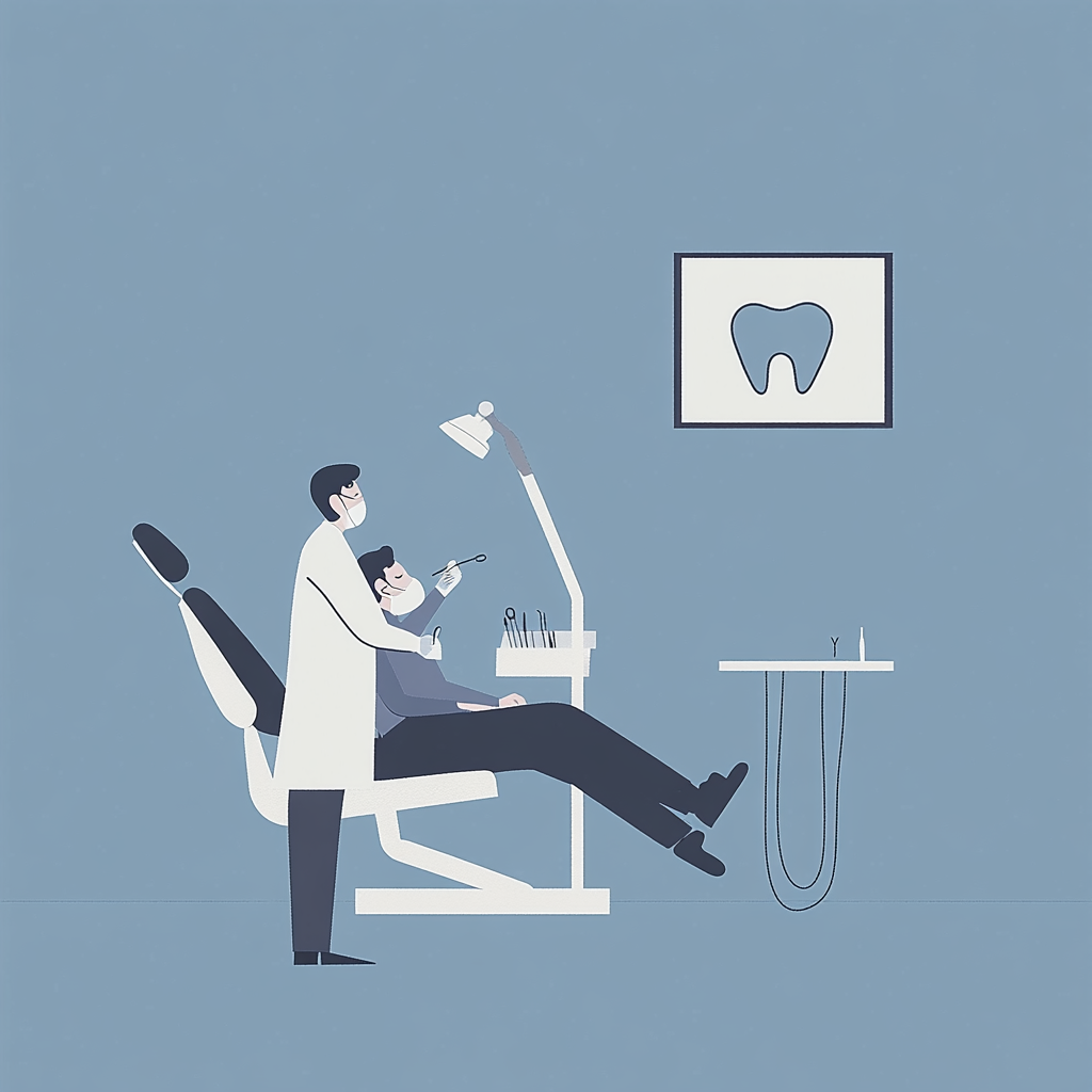 Dental Check-up Illustration on Lummi