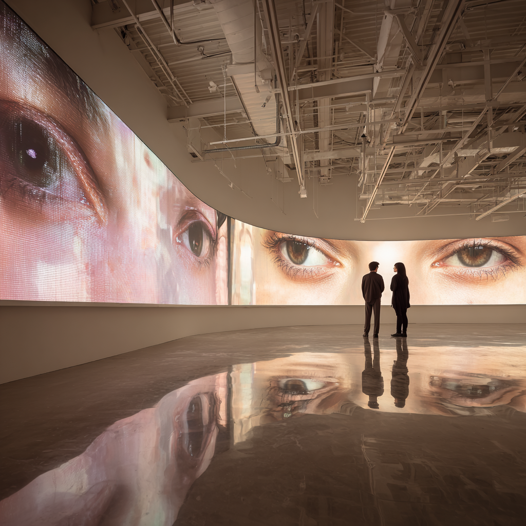 Modern Art Gallery Scene Photo on Lummi